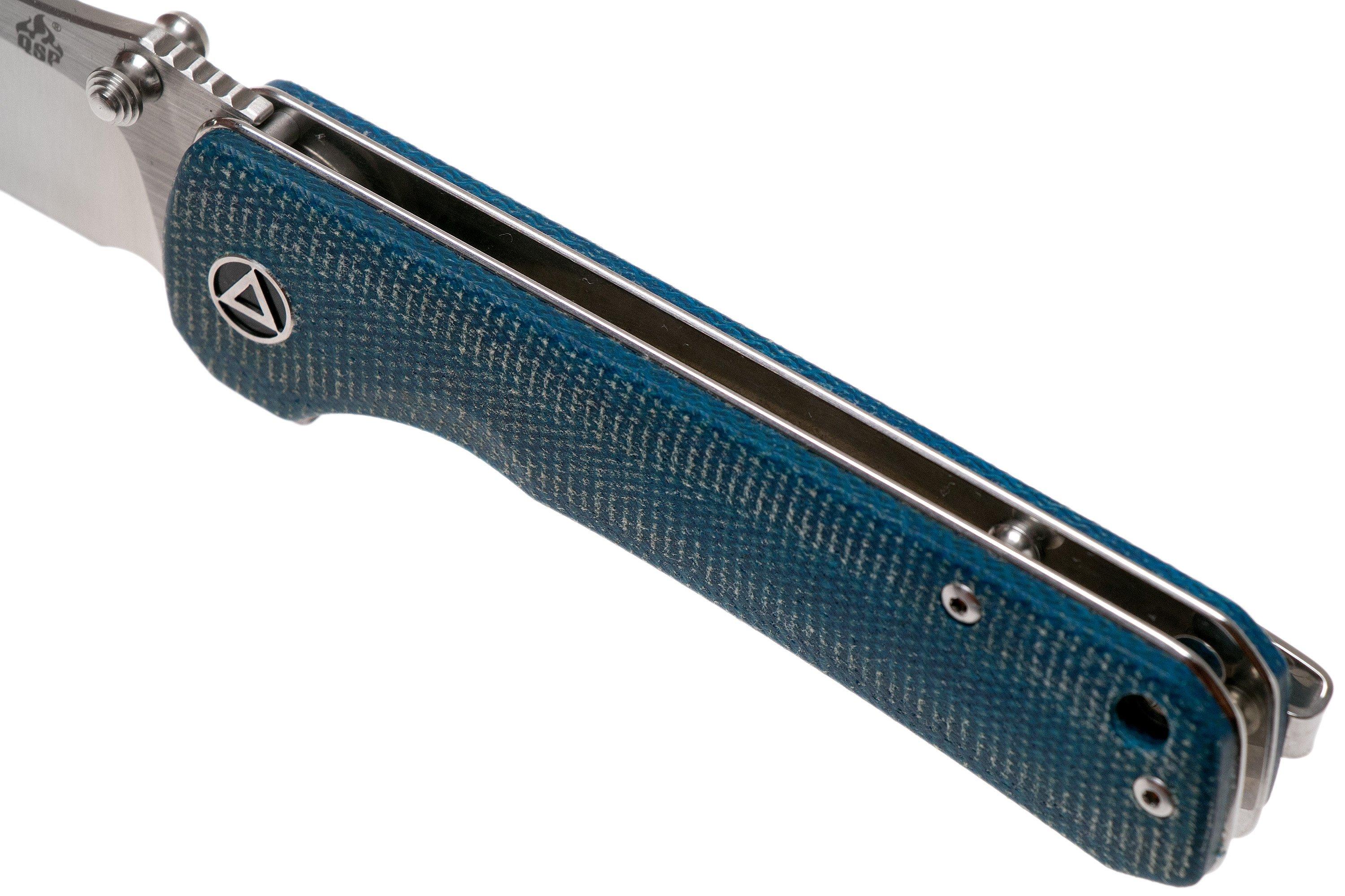 QSP Knife Hawk QS131-I Blue Micarta navaja | Compras con ventajas en ...