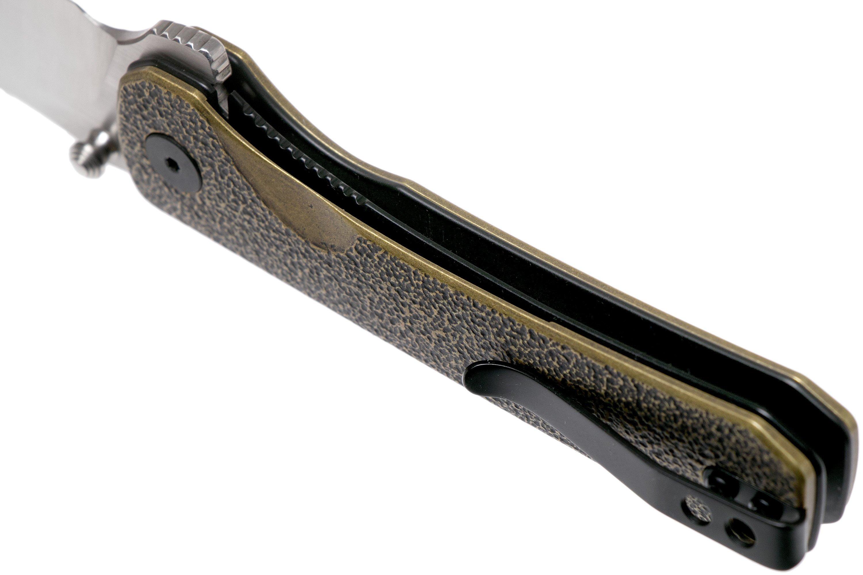 QSP Knife Hawk QS131-K Brass, Satin pocket knife | Advantageously ...