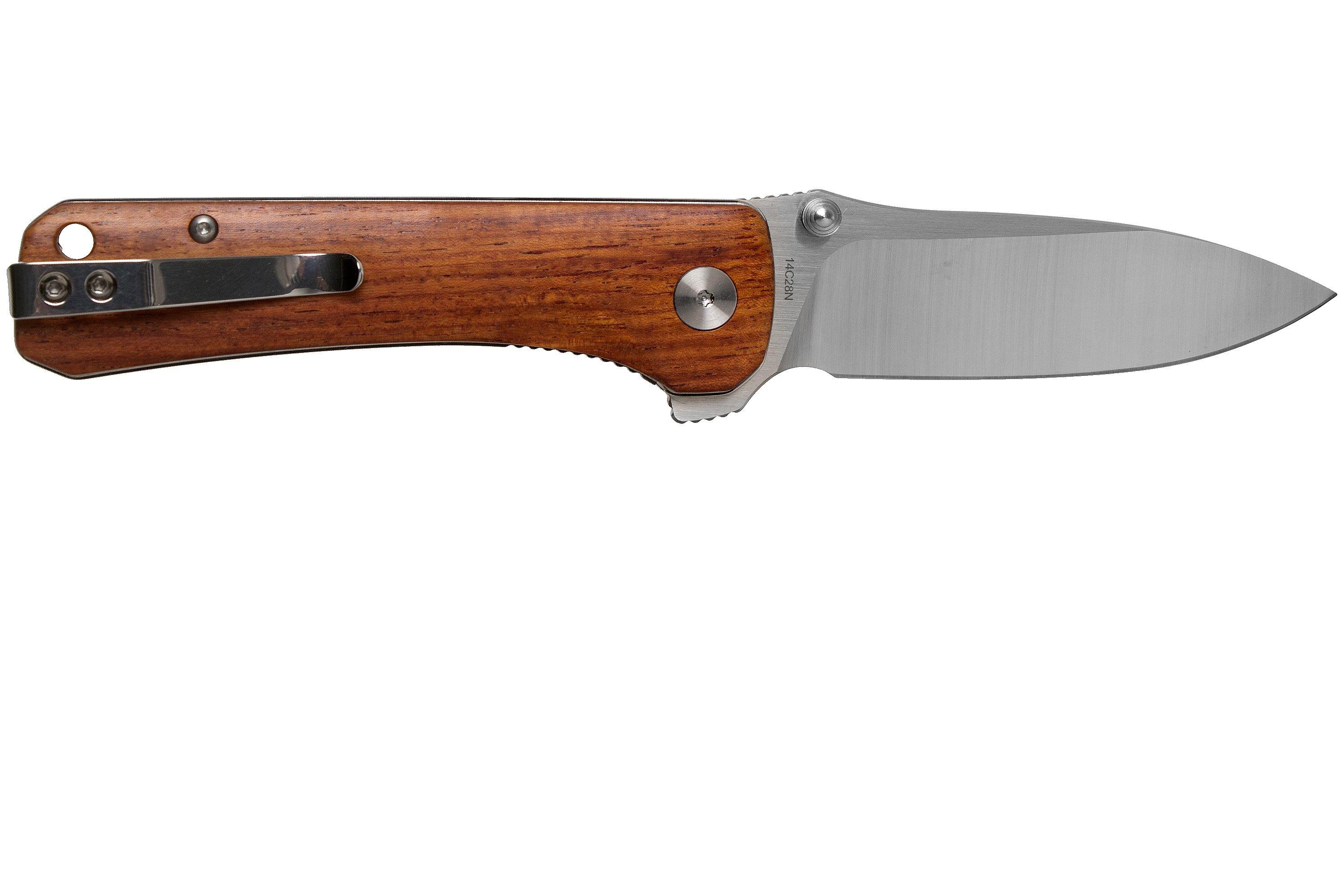 QSP Knife Hawk QS131-O1 Mkuruti Wood, Satin, pocket knife ...
