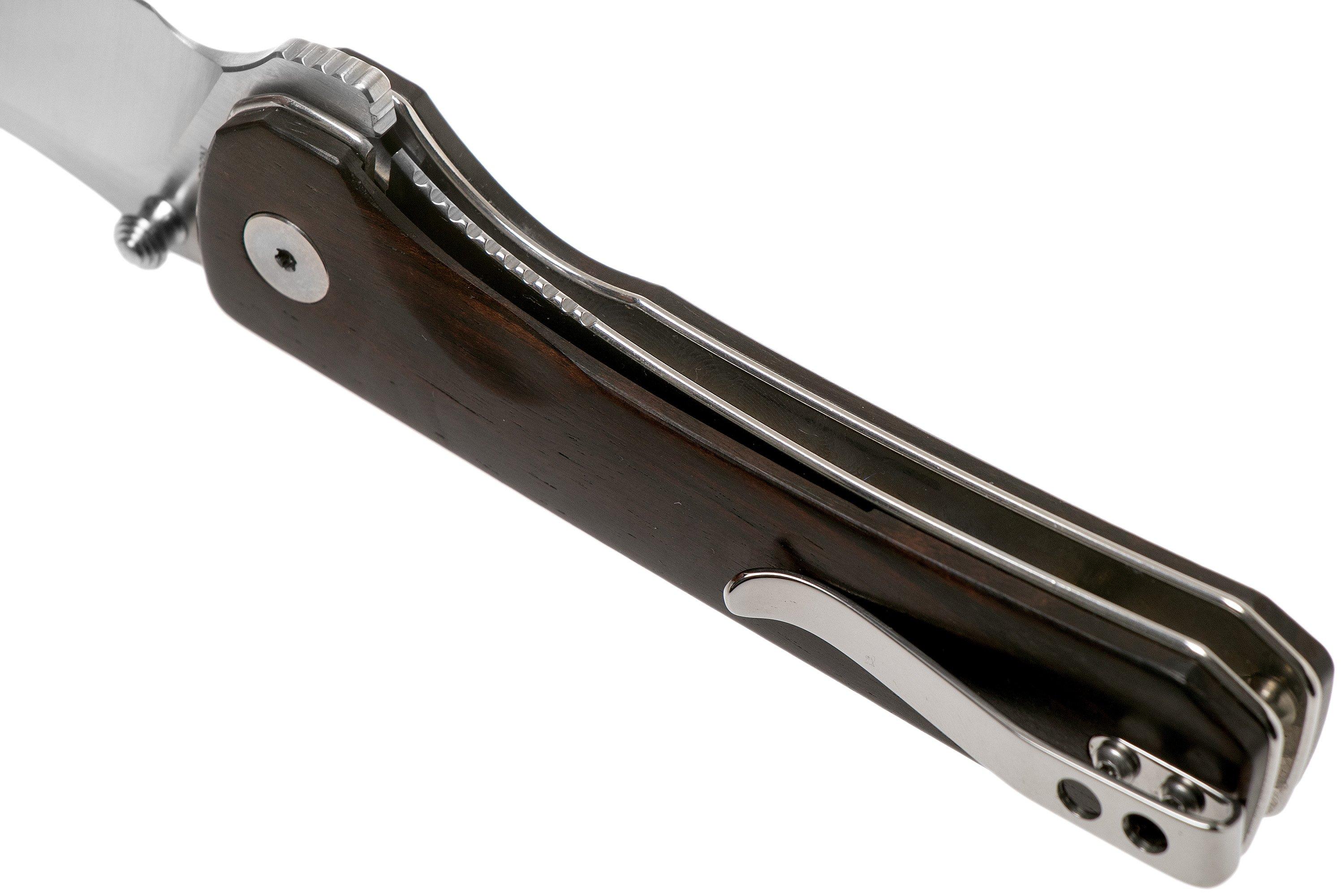 QSP Knife Hawk QS131-P1 Ebony Wood, Satin, pocket knife ...