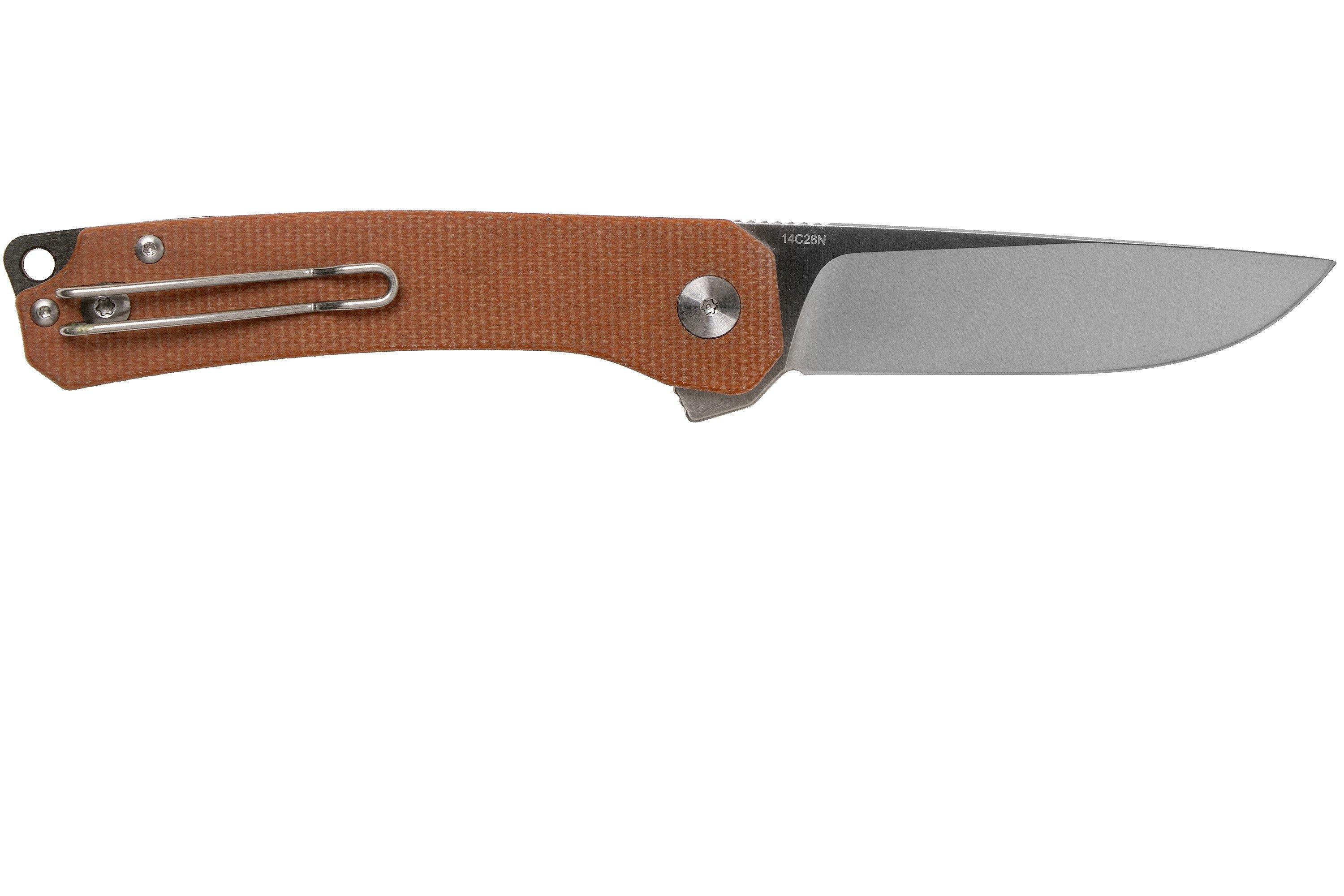 QSP Knife Osprey QS139-A Brown Micarta, Satin, pocket knife ...