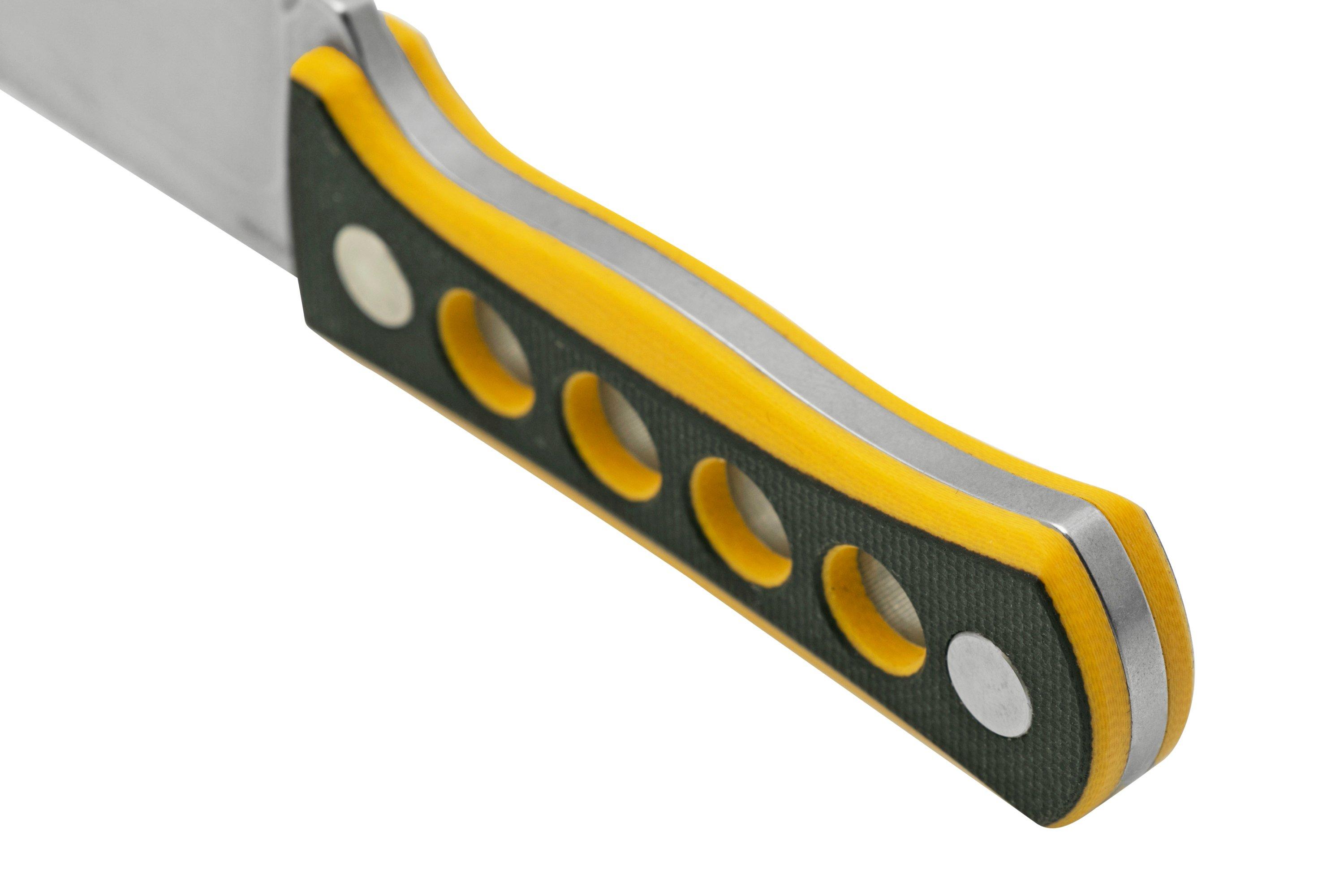 QSP Knife Canary QS141-A1 Stonewashed, Black Yellow G10, neck knife ...