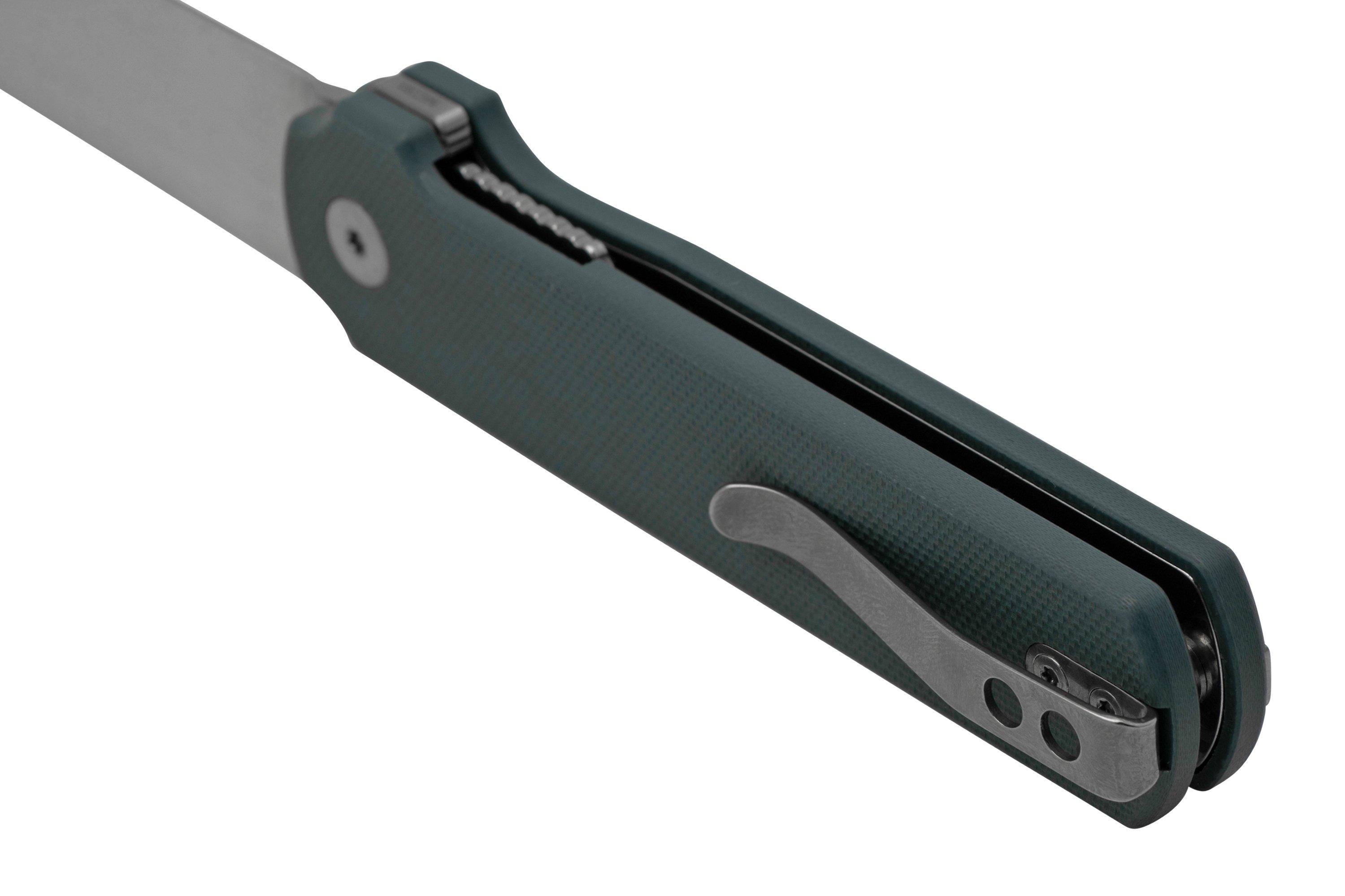 QSP Knife Lark QS144-B, Gray G10, Satin 14C28N, pocket knife ...