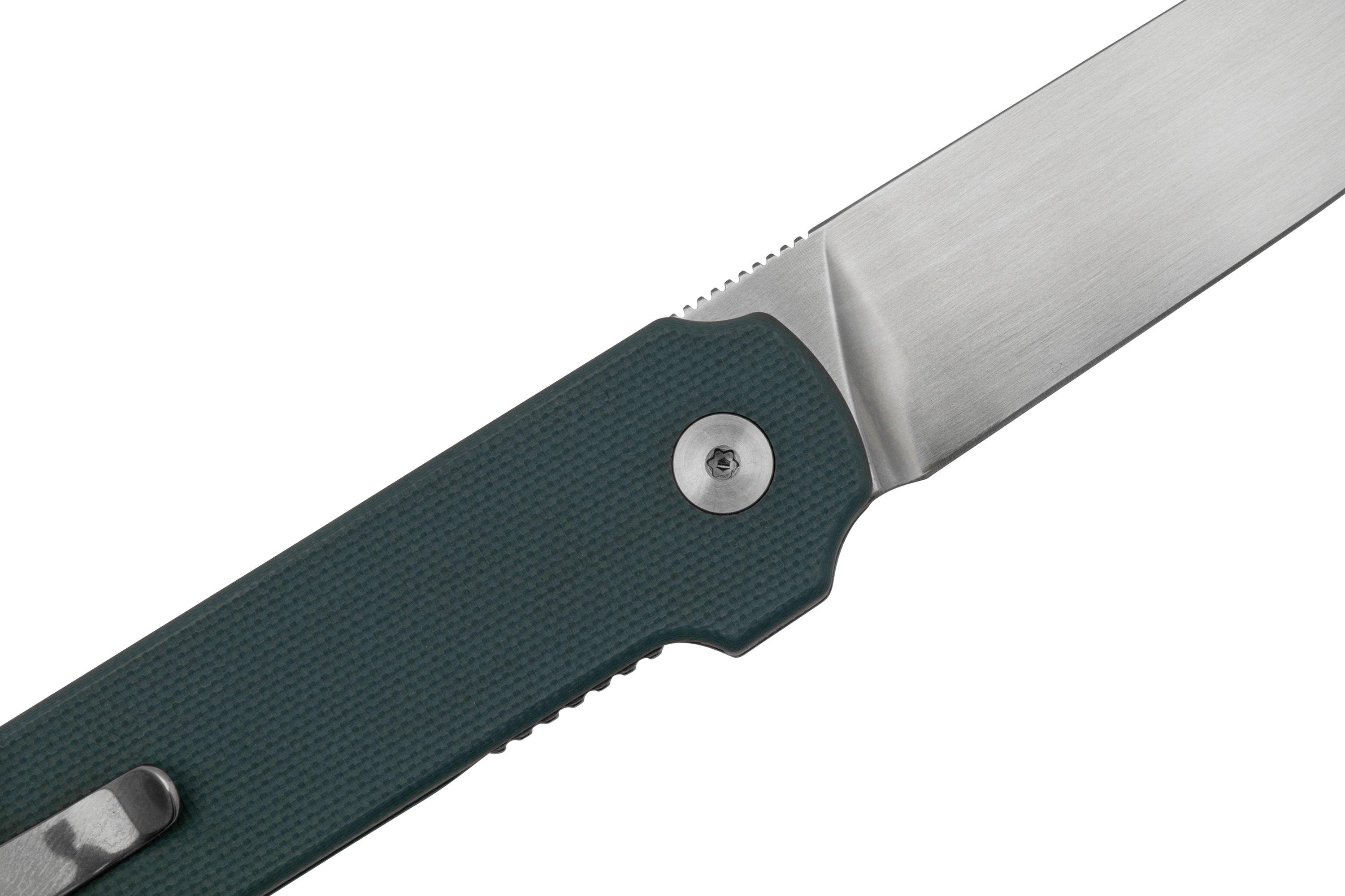 QSP Knife Lark QS144-B, Gray G10, Satin 14C28N, pocket knife ...