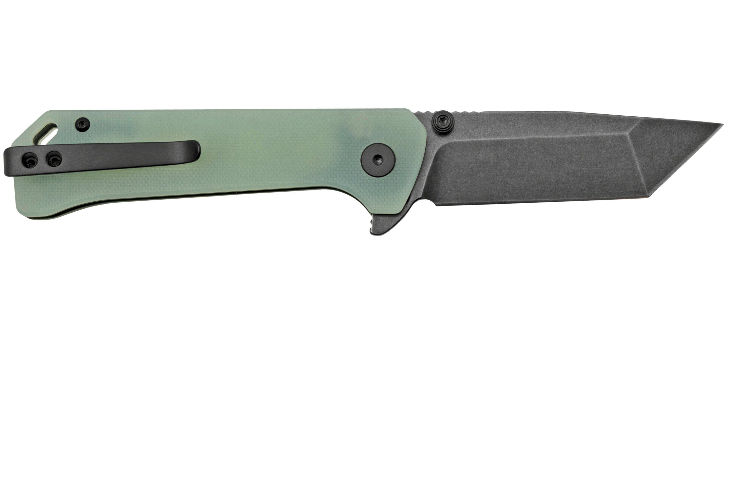 QSP Grebe QS148-D2, 14C28N black Tanto Jade G10, pocket knife ...