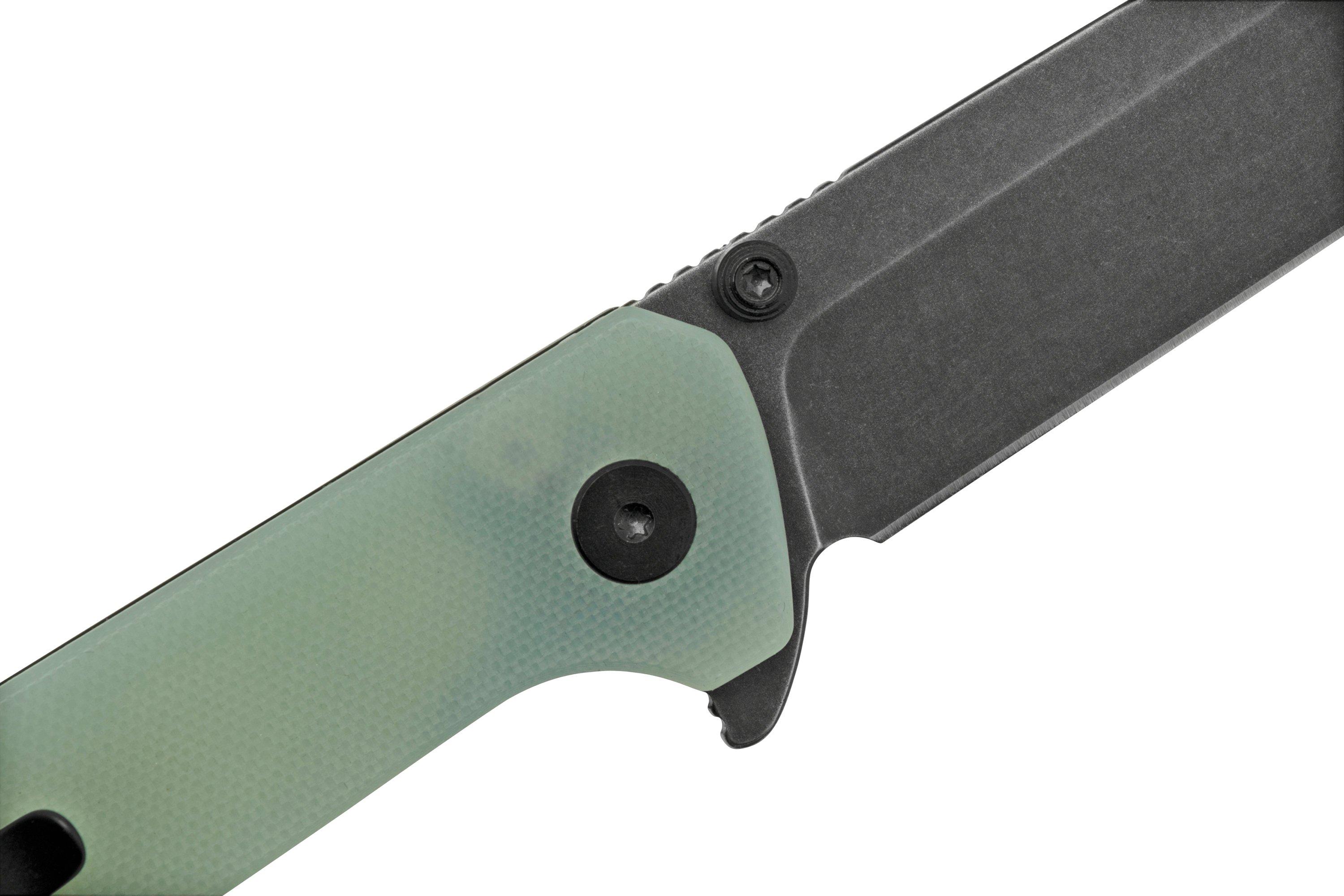 QSP Grebe QS148-D2, 14C28N black Tanto Jade G10, pocket knife ...