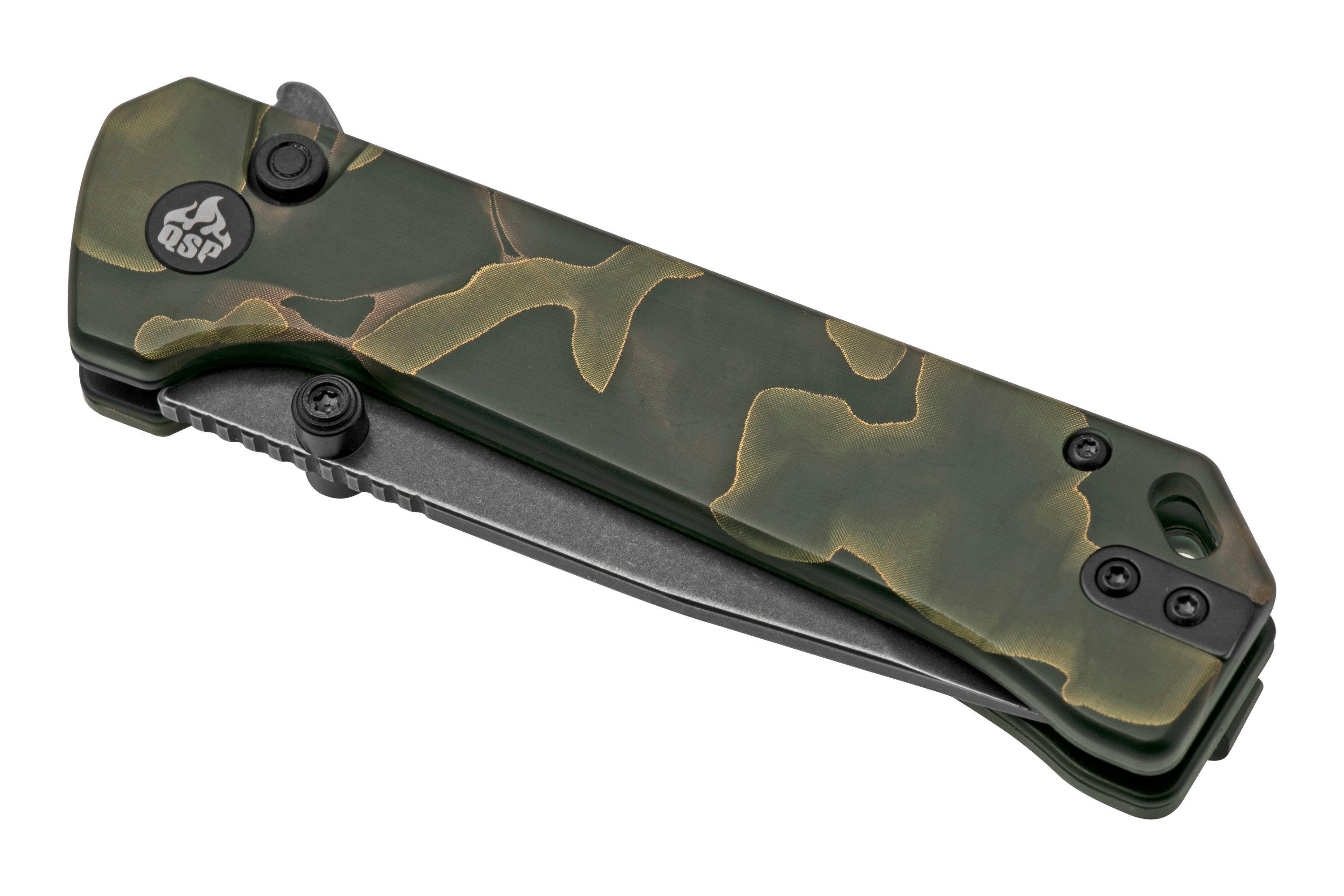 QSP Grebe QS148-F2, S35VN black Tanto Noble Raffir, pocket knife ...