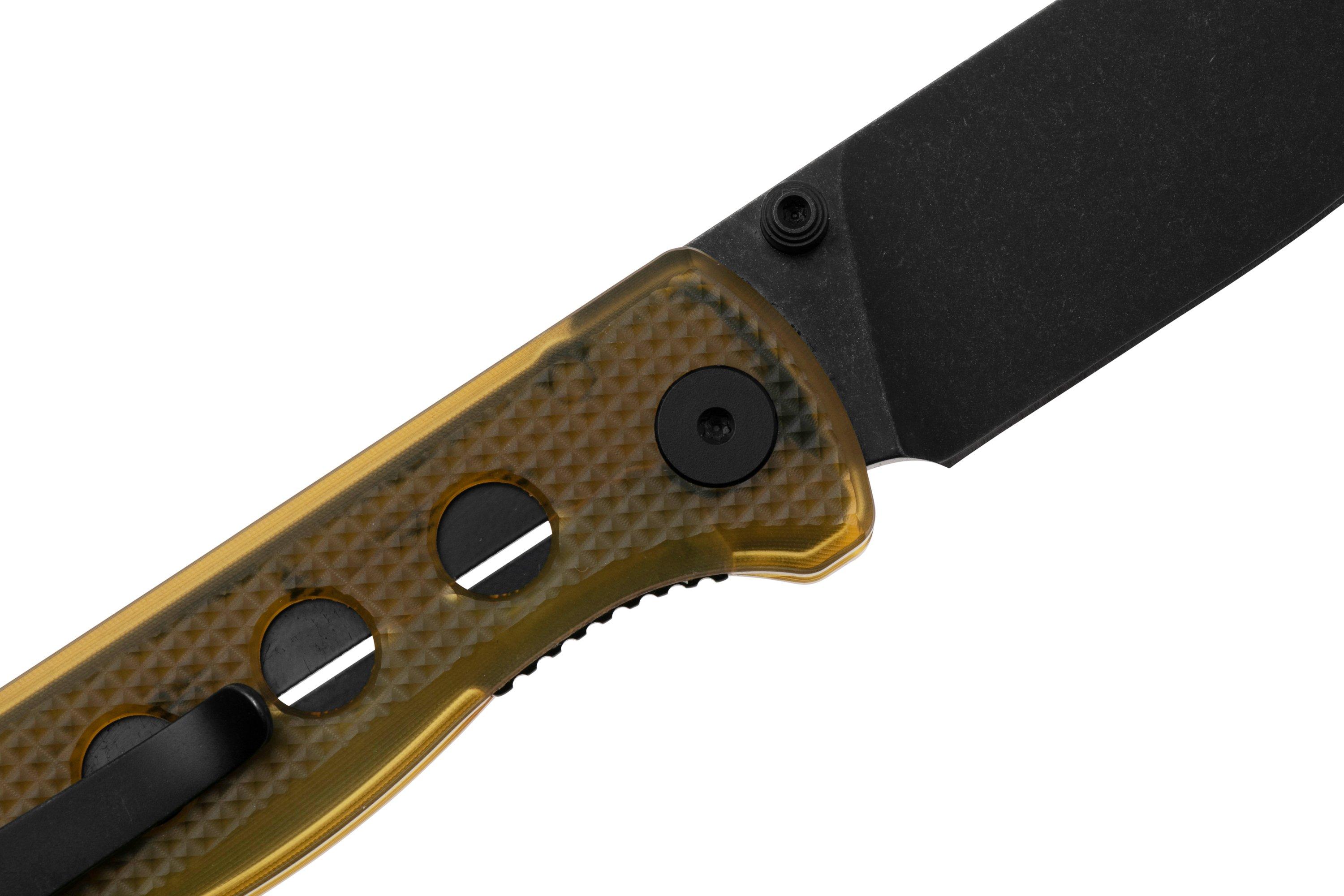 QSP Knife Canary Folder QS150-J2 Black, Ultem, pocket knife ...