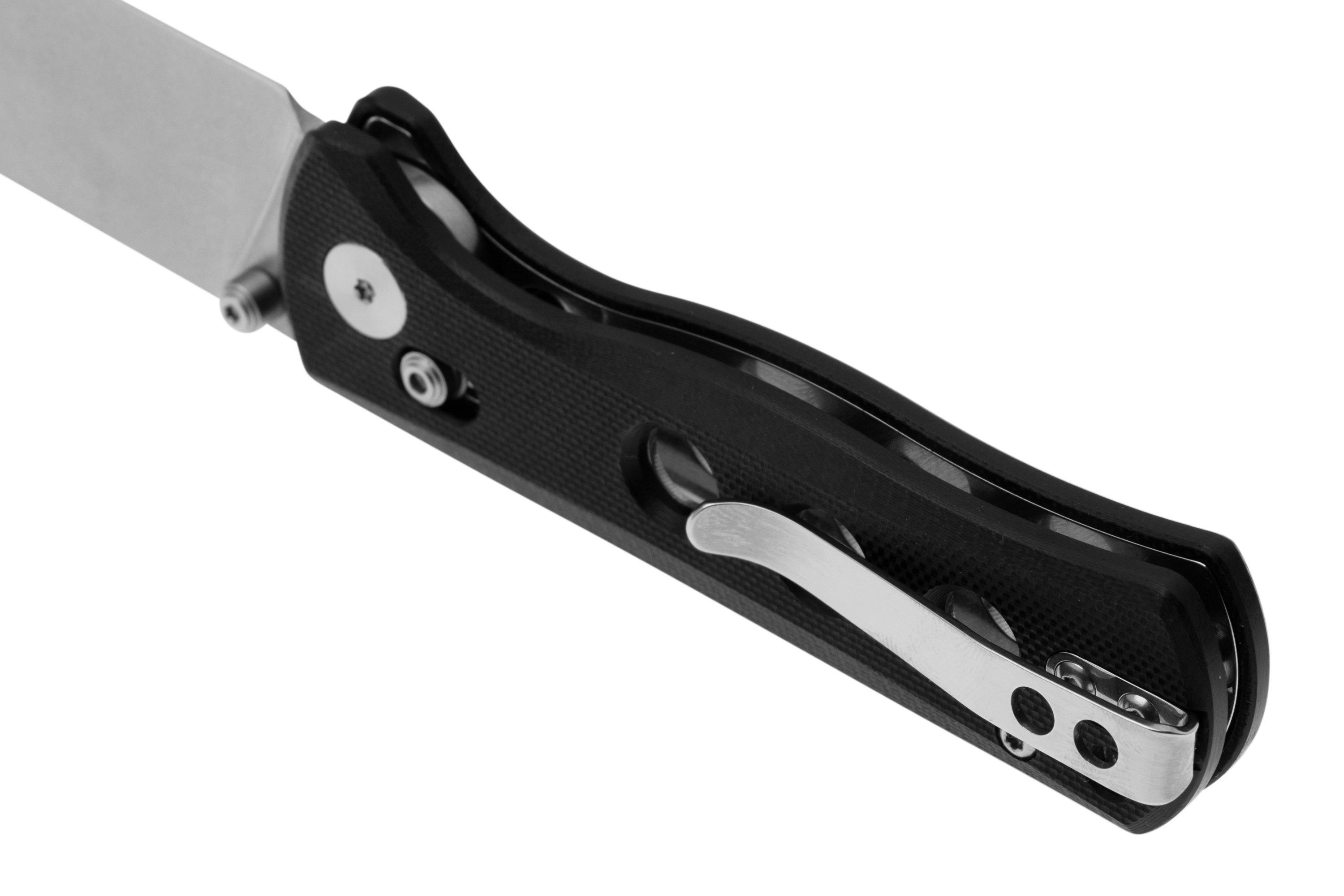 QSP Knife Canary Glyde 150GL-A1 Stonewashed 14C28N, Black G10, coltello ...
