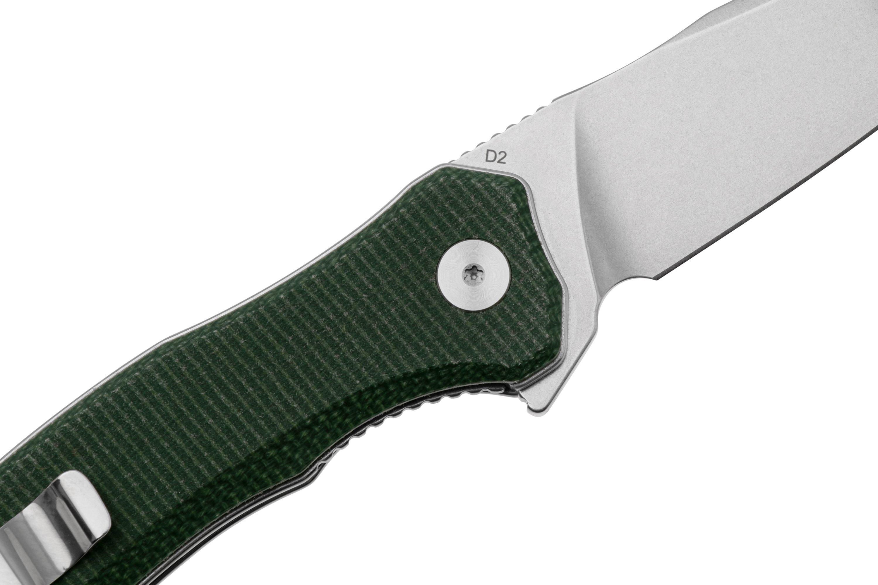 Nóż składany QSP Knife Walrus QS151-C1 Satin, Green Micarta | Zalety ...