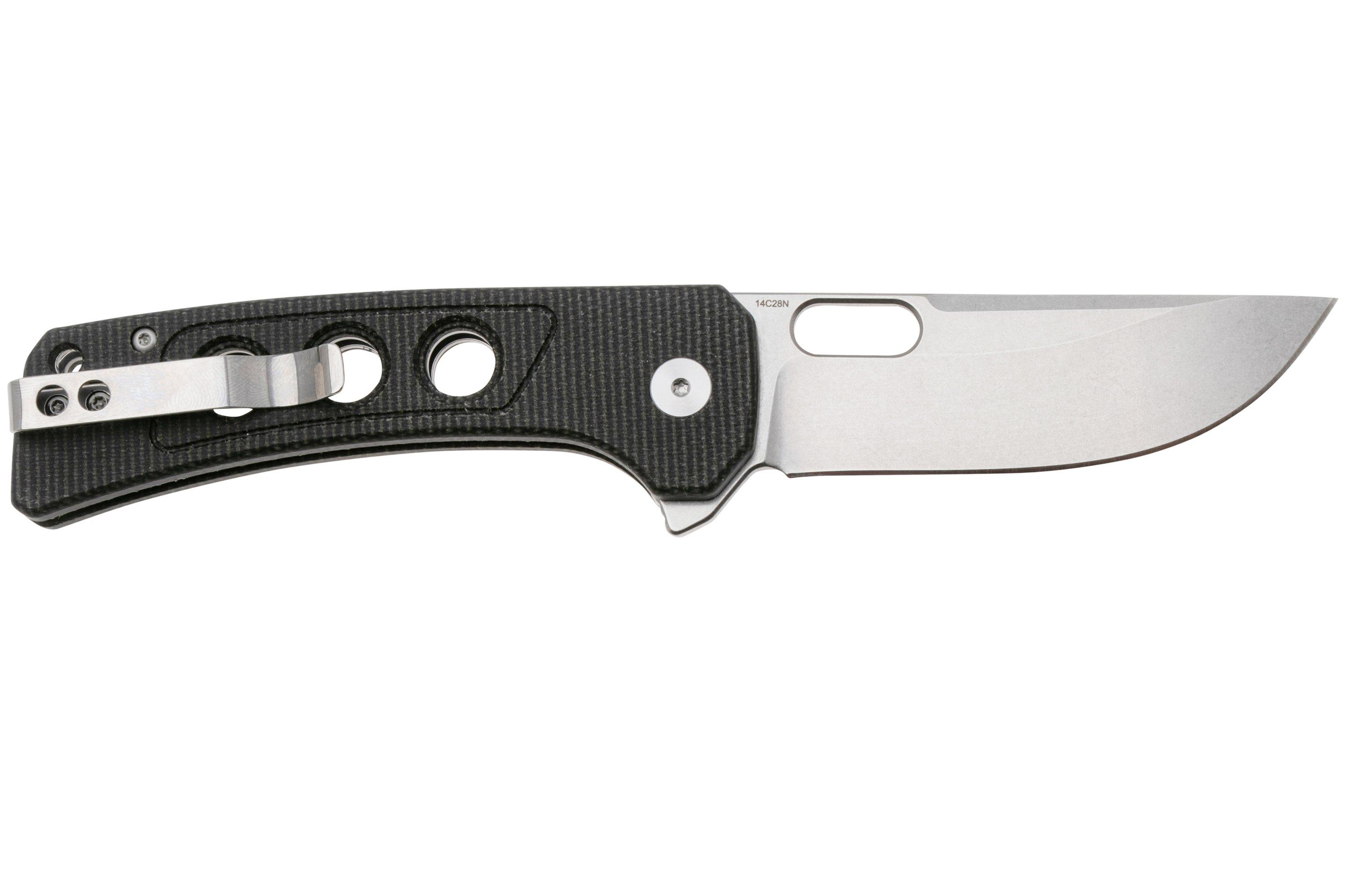 QSP Knife Unicorn QS156-A1 Stonewashed Brown Micarta, pocket knife ...
