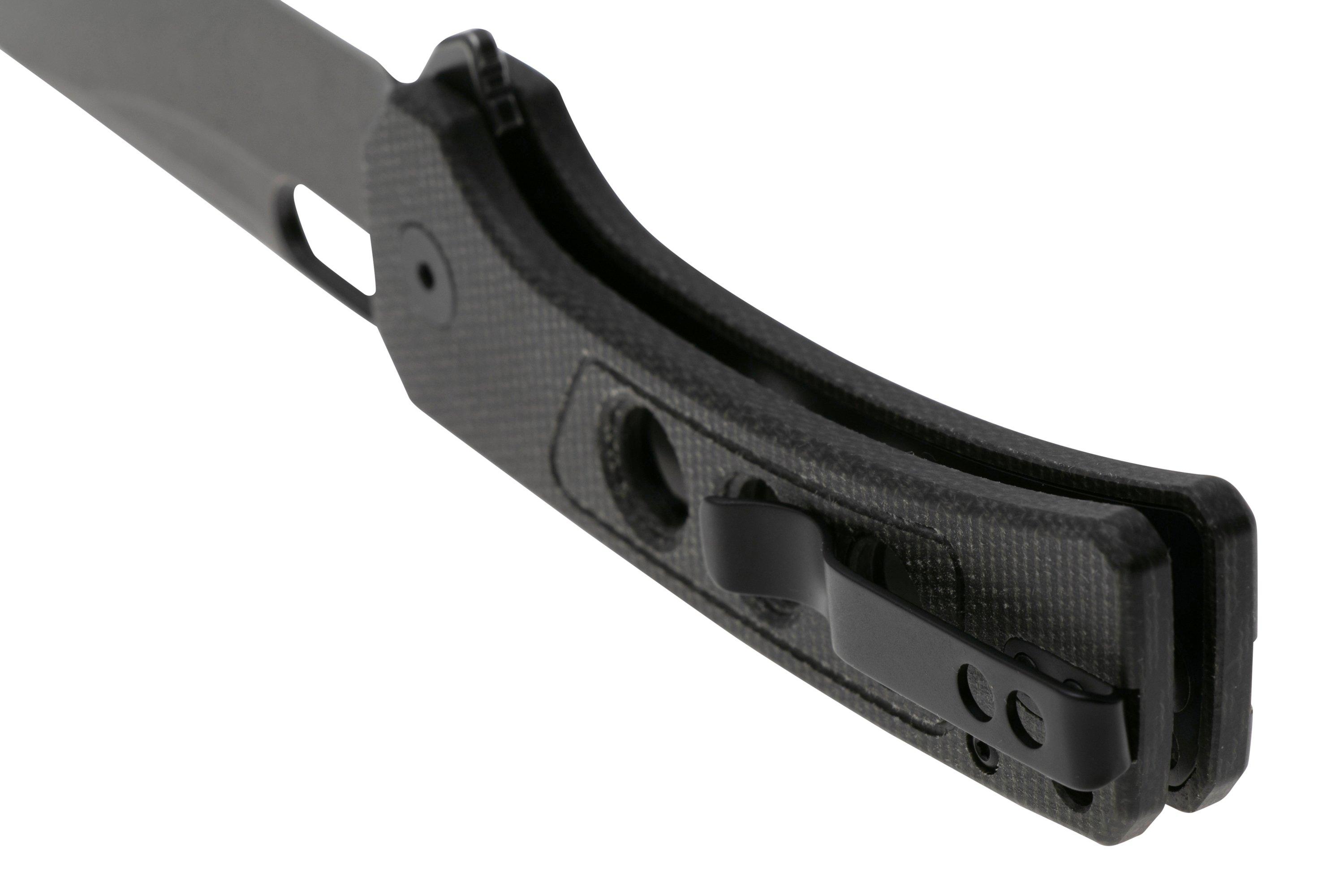 QSP Knife Unicorn QS156-A2 Dark Stonewashed Brown Micarta, pocket knife ...