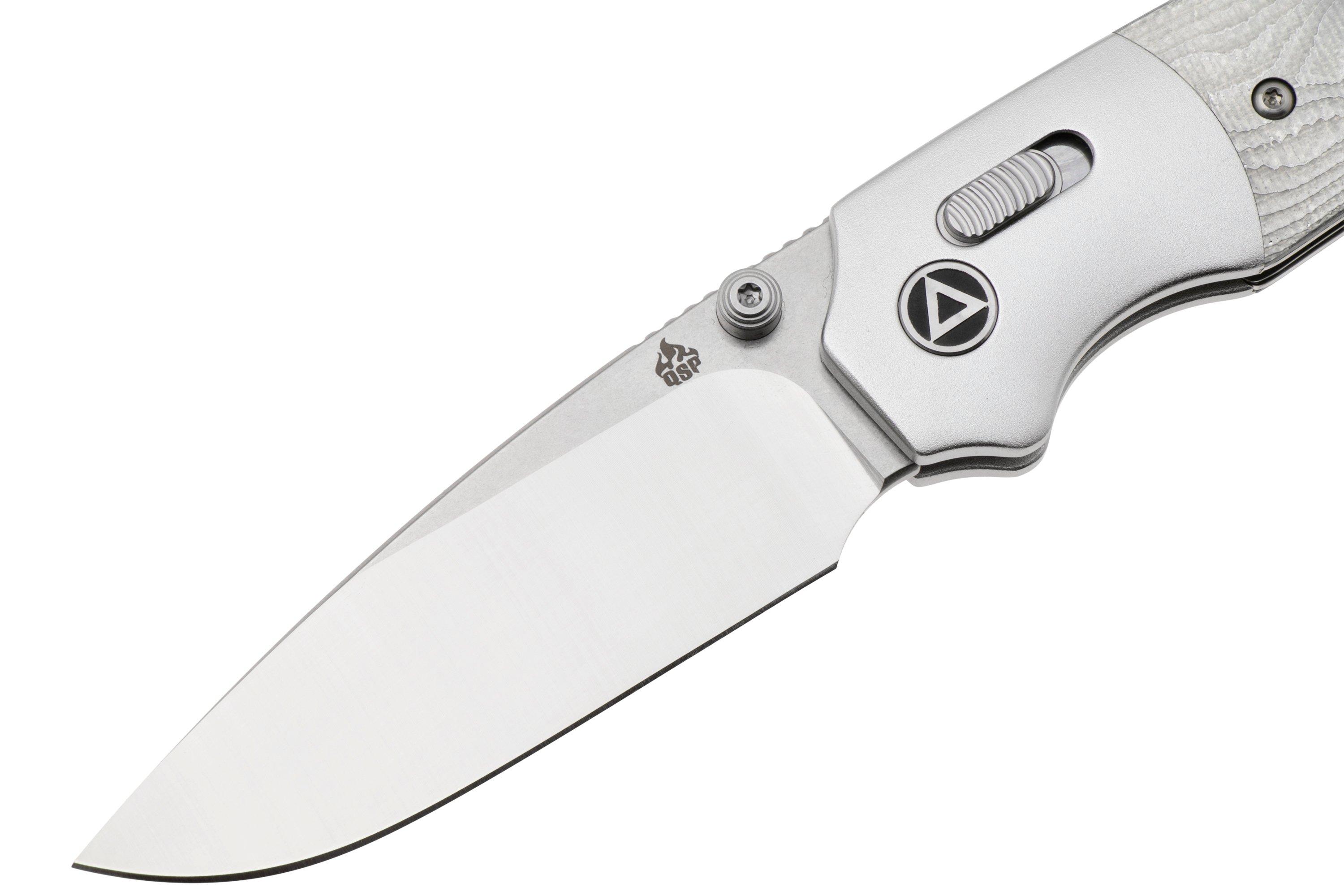 QSP Knife Vault QS157-E1 Two-Tone 14C28N, Aluminium Foil G10, pocket ...