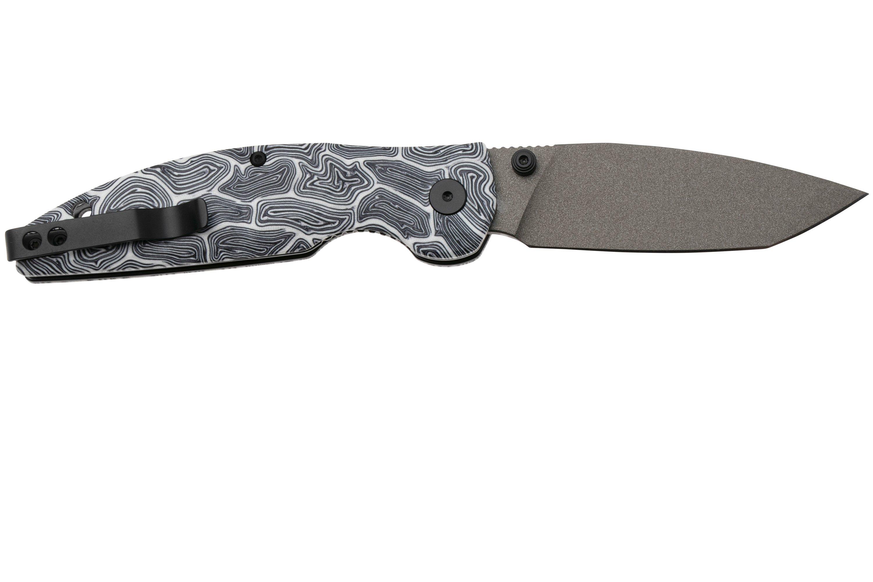 QSP Knife Turtle Punk QS158-B2 Ceramic Coated 14C28N Black White G10 ...