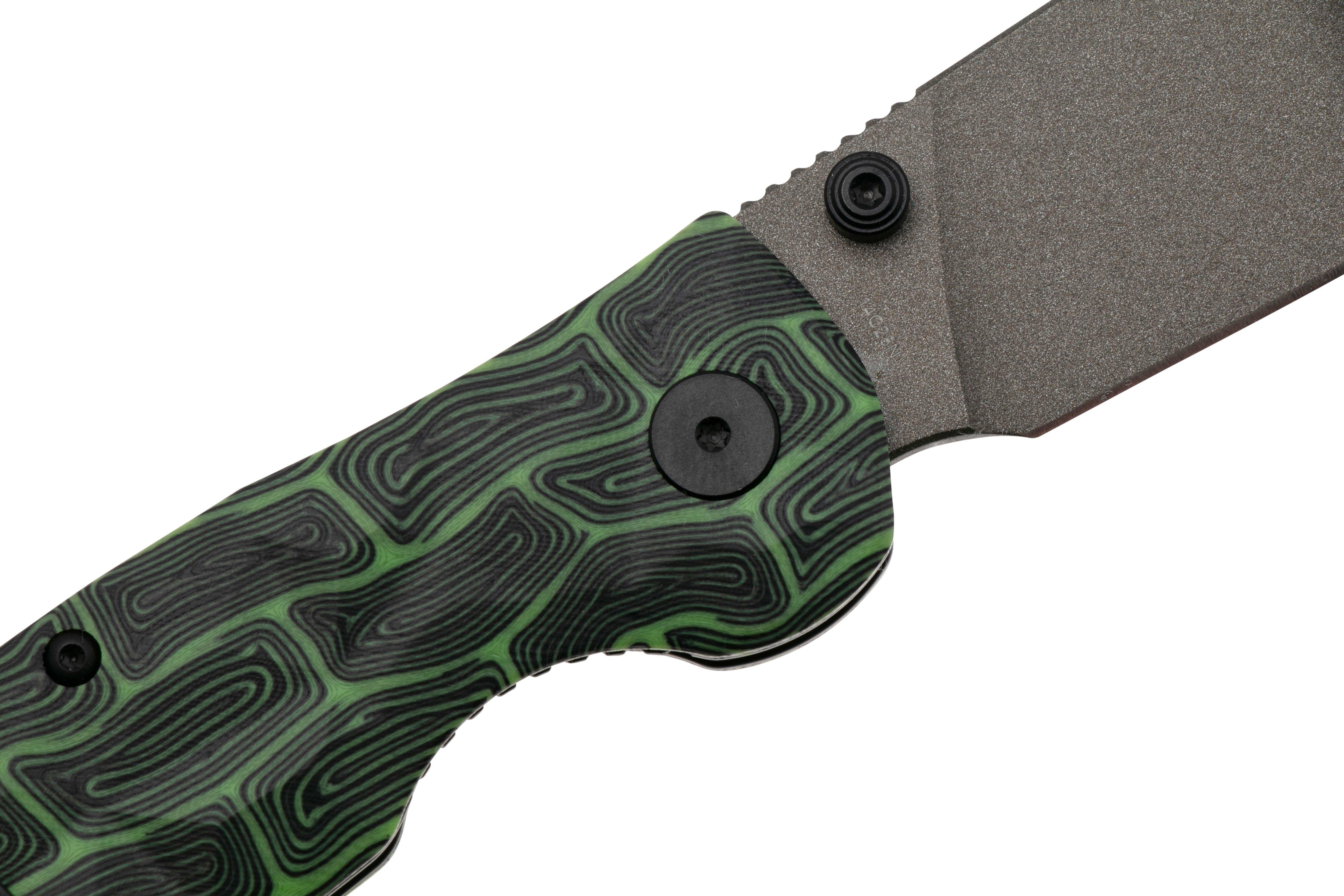 QSP Knife Turtle Punk QS158-C2 Ceramic Coated 14C28N Black Green G10 ...