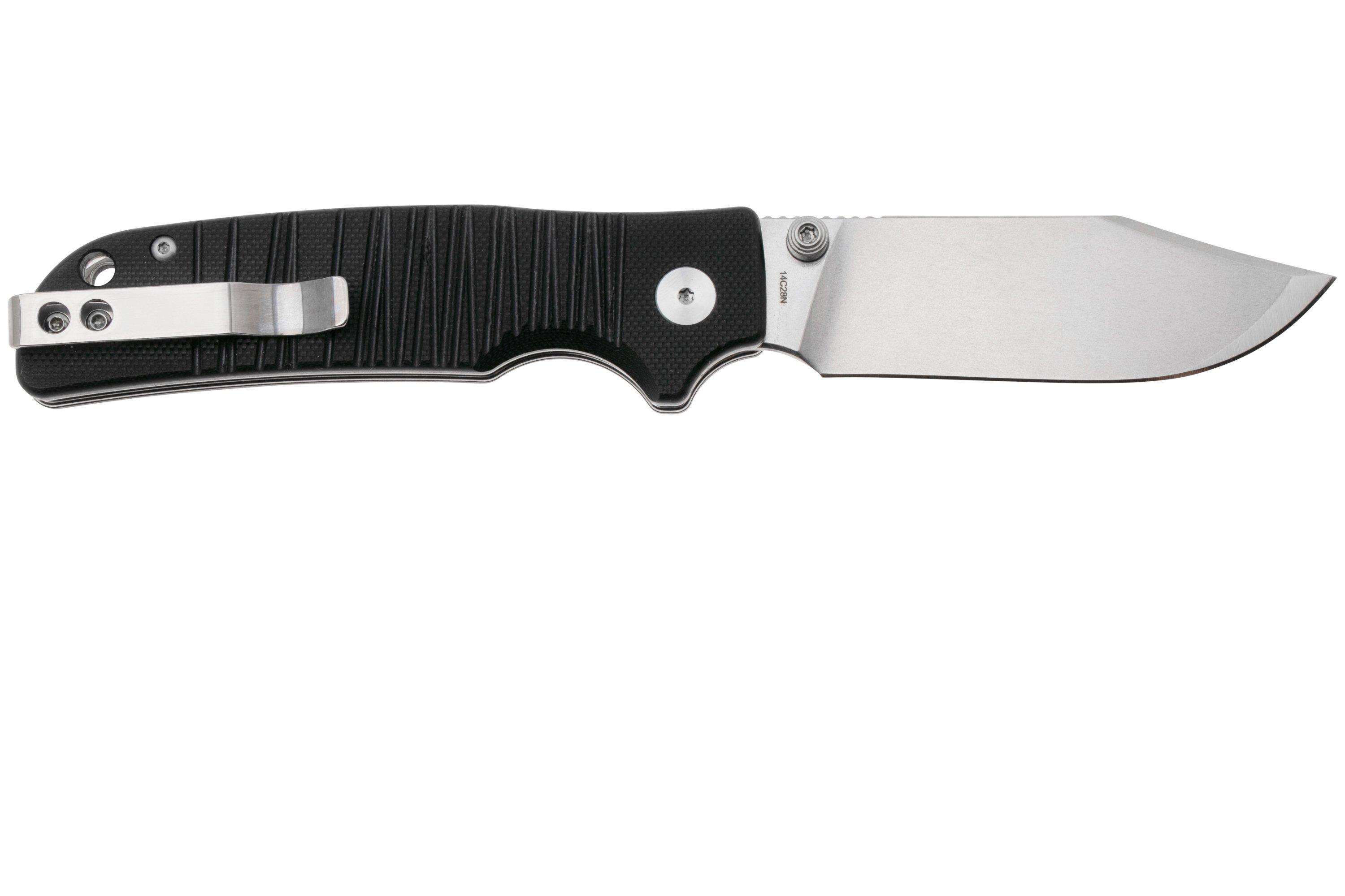 QSP Knife Kali QS159-B1 Stonewashed 14C28N Black G10, pocket knife ...