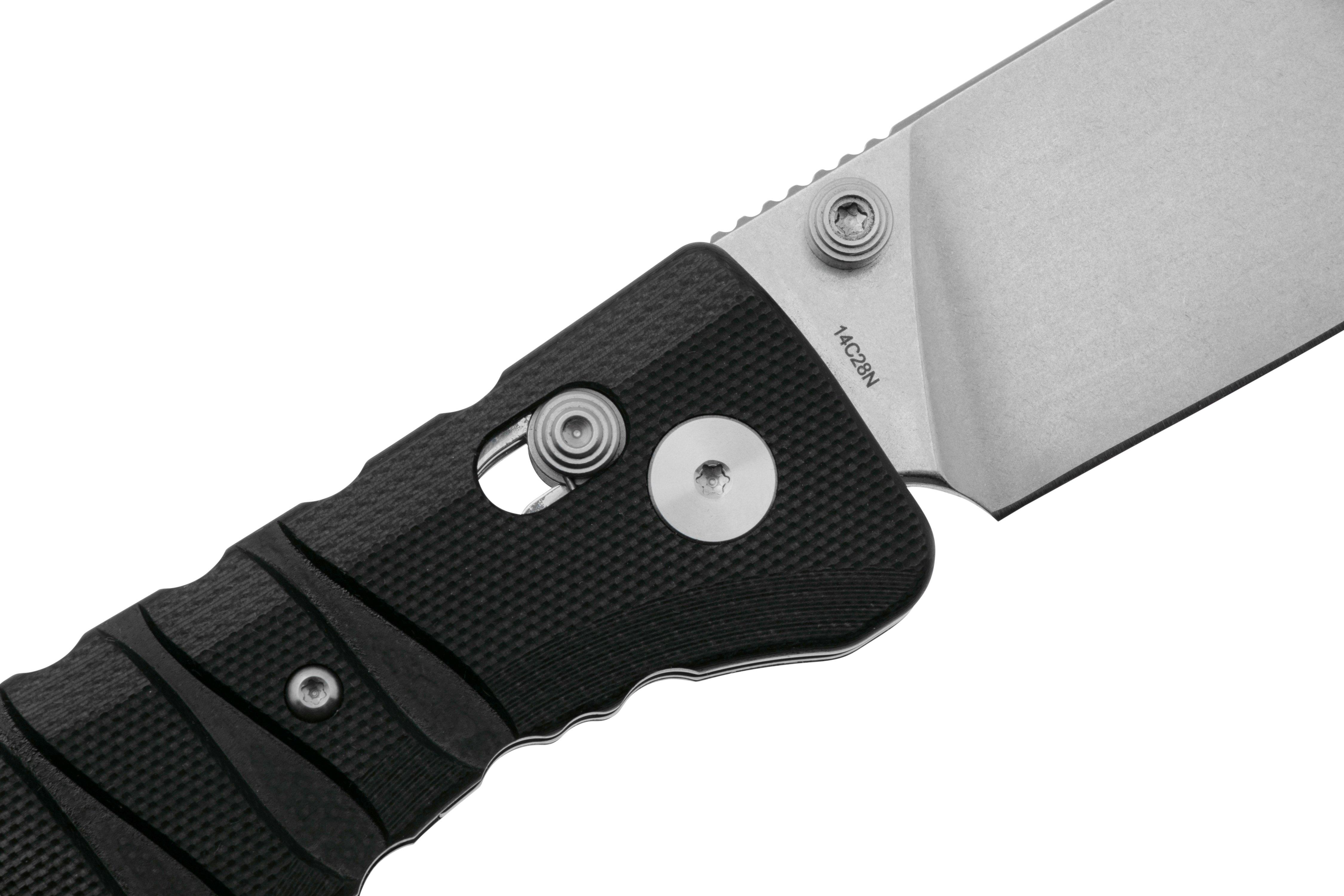 QSP Knife Ripley QS160-A1 Stonewashed 14C28N Black G10, pocket knife ...