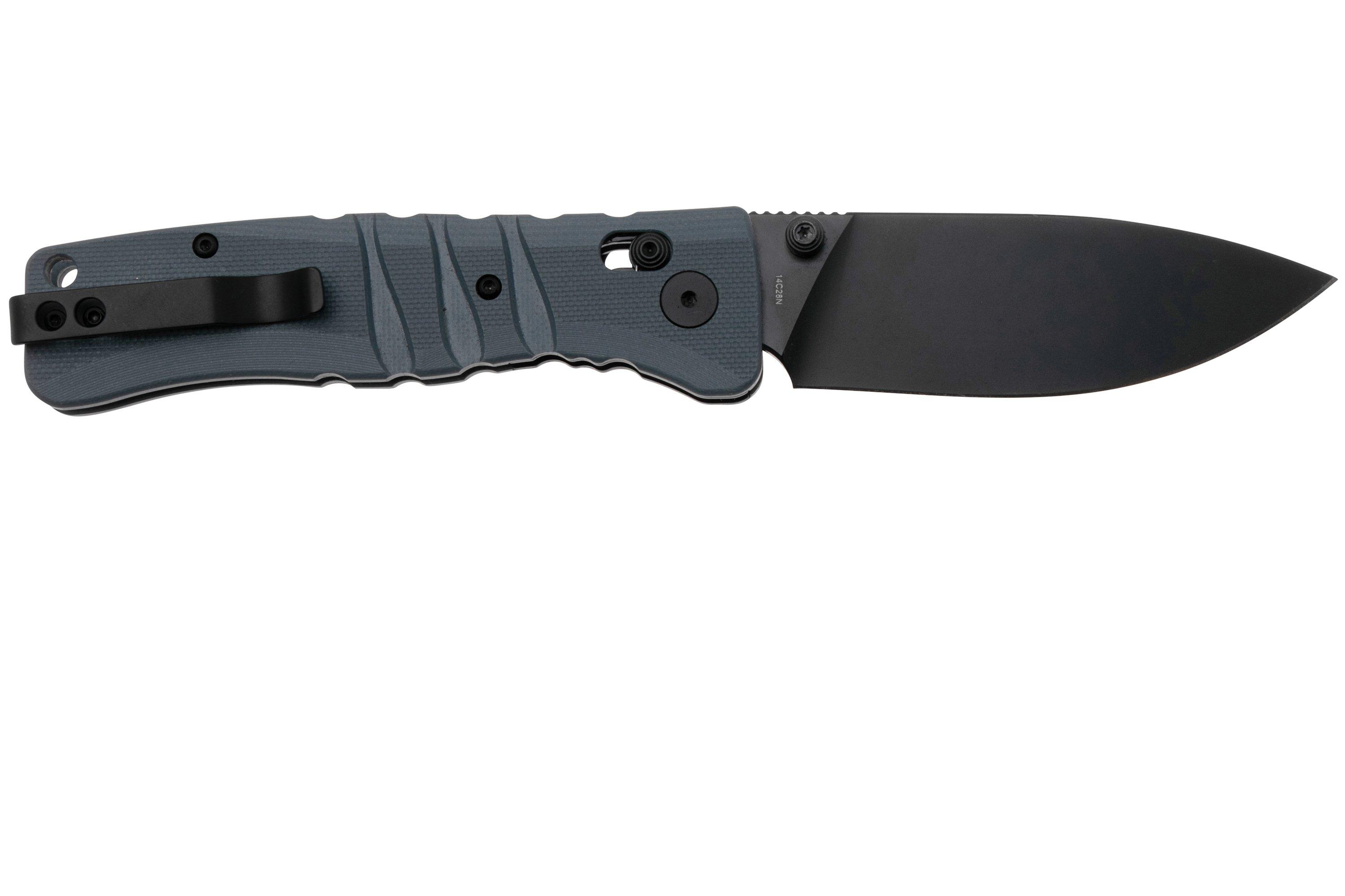 QSP Knife Ripley QS160-B2 Black 14C28N Gray G10, pocket knife, Keanu ...