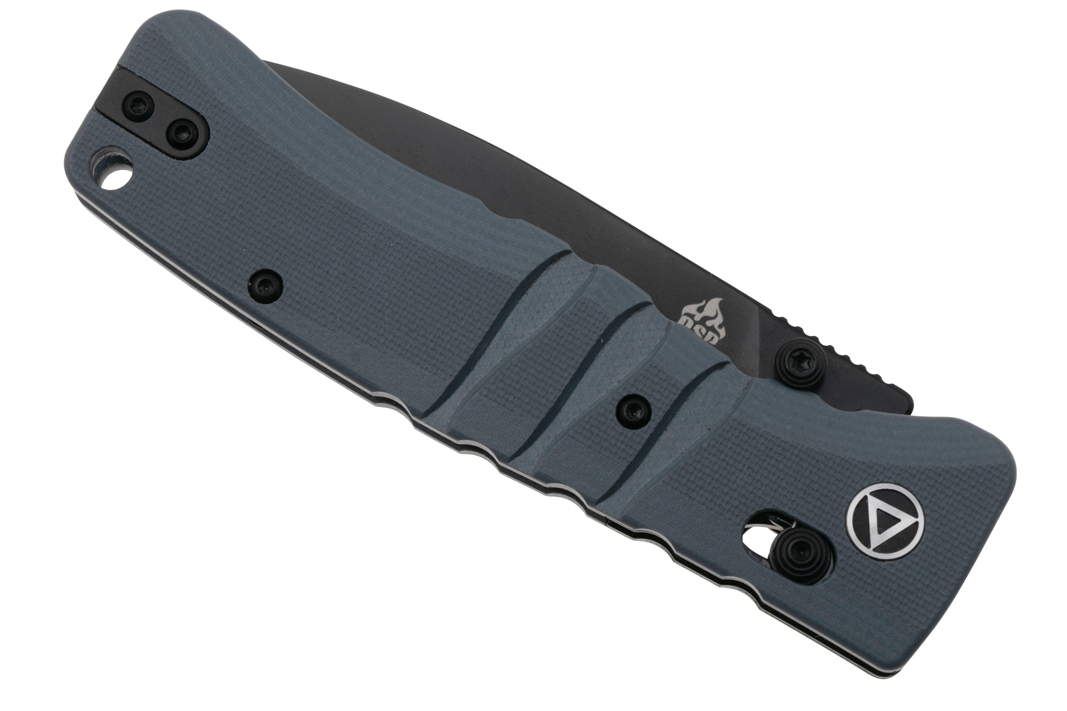 QSP Knife Ripley QS160-B2 Black 14C28N Gray G10, navalha, Keanu Alfaro ...
