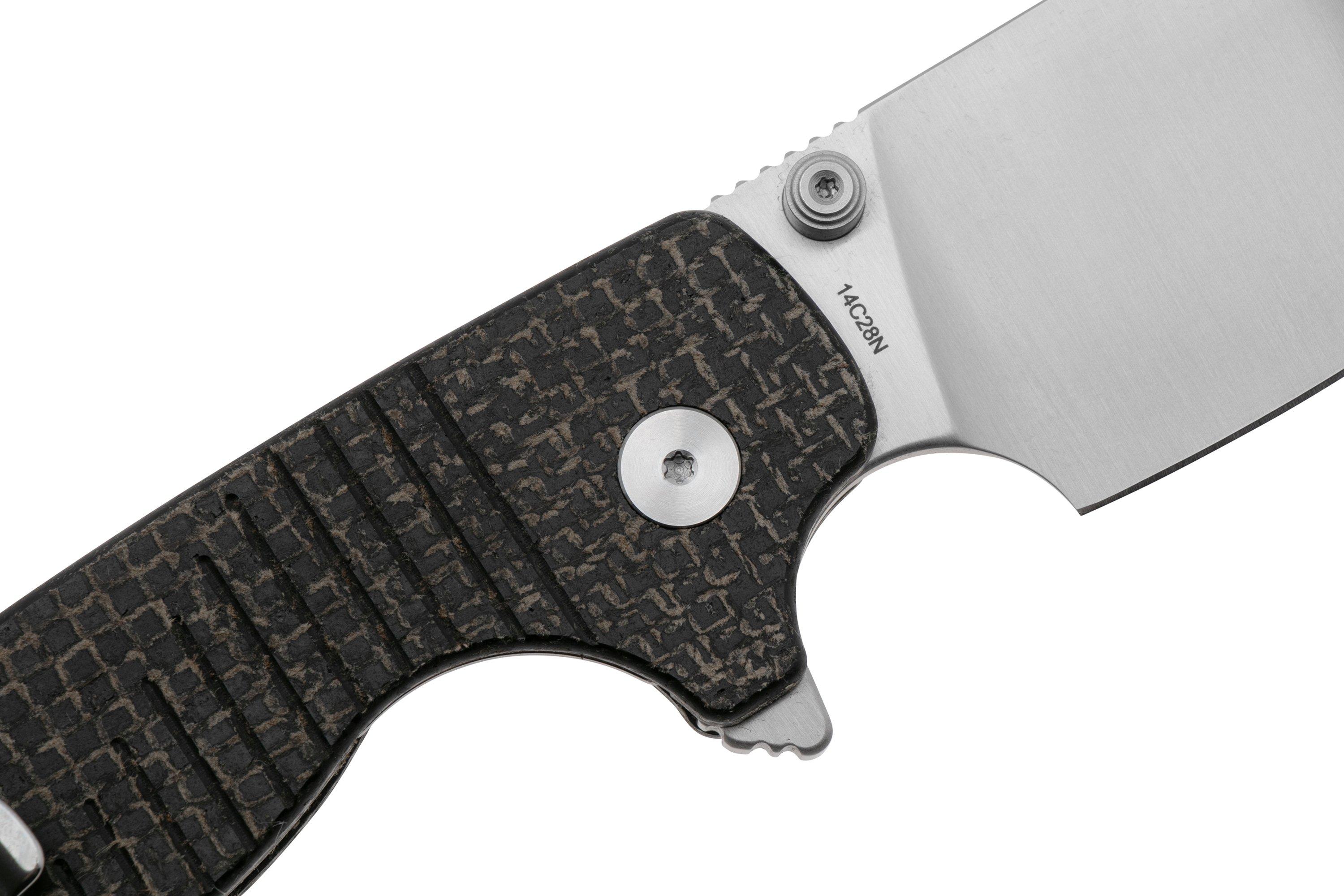 QSP Knife Chefmaster 163-C1, Satin 14C28N, Brown Coarse Micarta, pocket ...