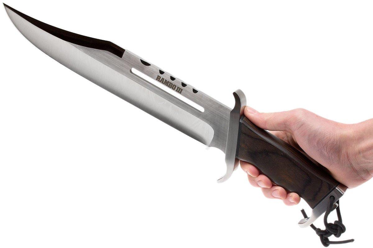 RAMBO knife Rambo 3 Standard Edition with wooden handle, 9296 ...