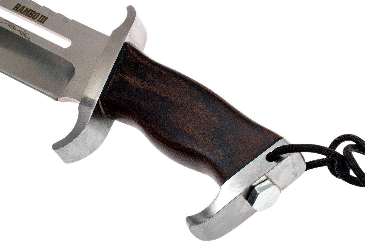 RAMBO knife Rambo 3 Signature Edition with wooden handle, 9297 ...