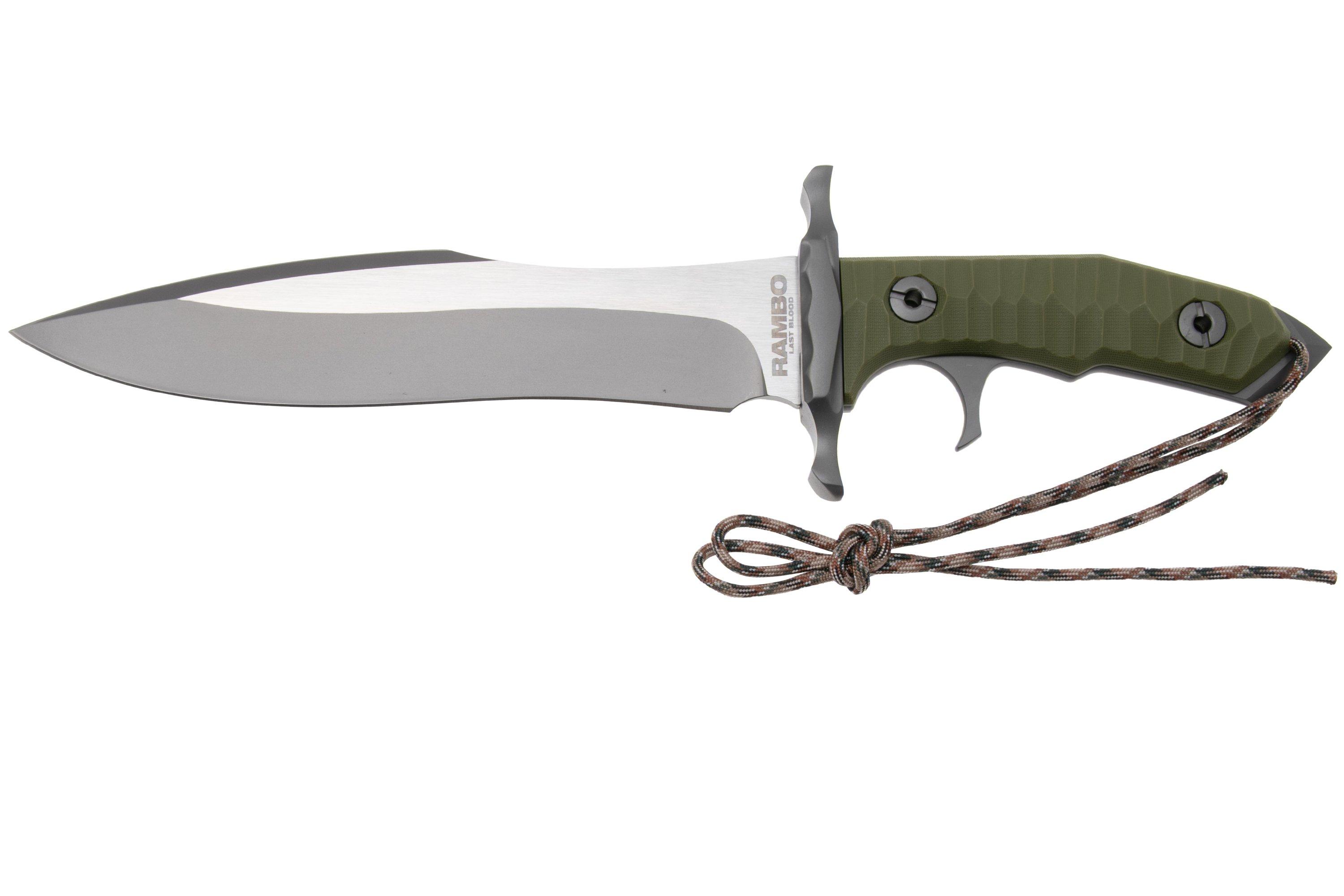 Rambo Last Blood 9415 Heartstopper Two Tone 7Cr17, Green Composite ...
