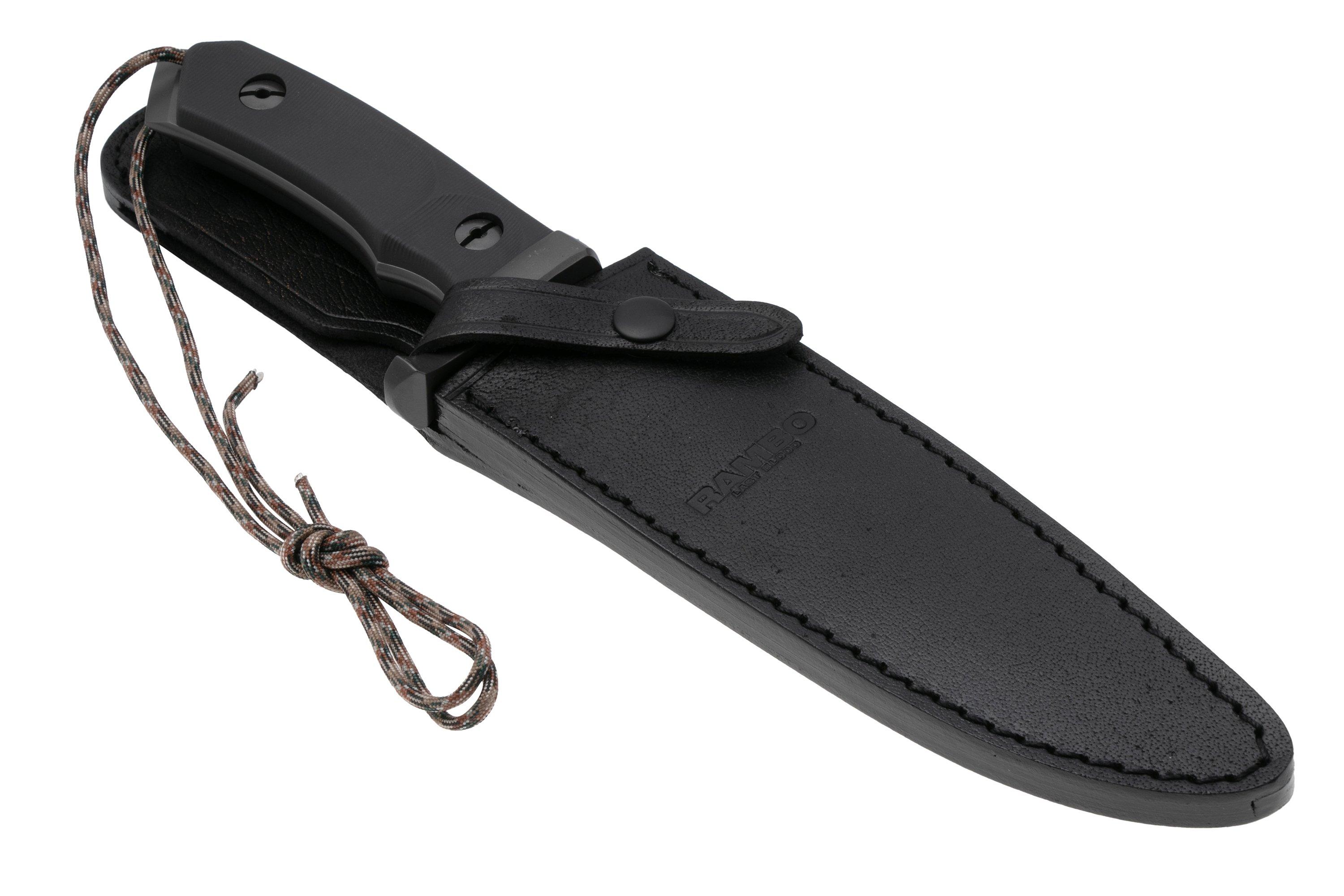 Rambo Last Blood 9416 Bowie Two Tone 3Cr13, Black Polymer Handle, fixed ...