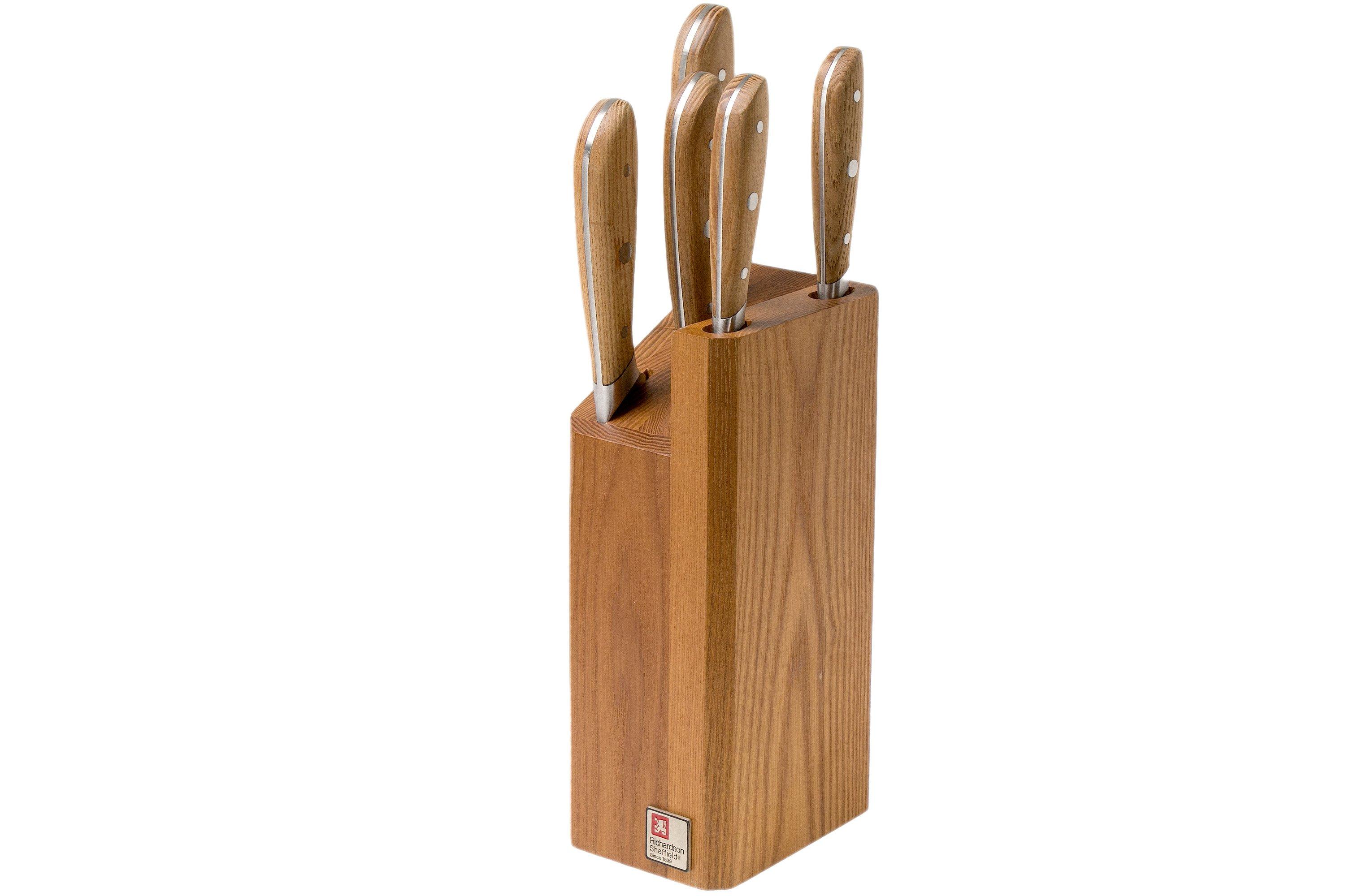 Richardson Sheffield Scandi 09500K511K20 5-piece knife set with block ...