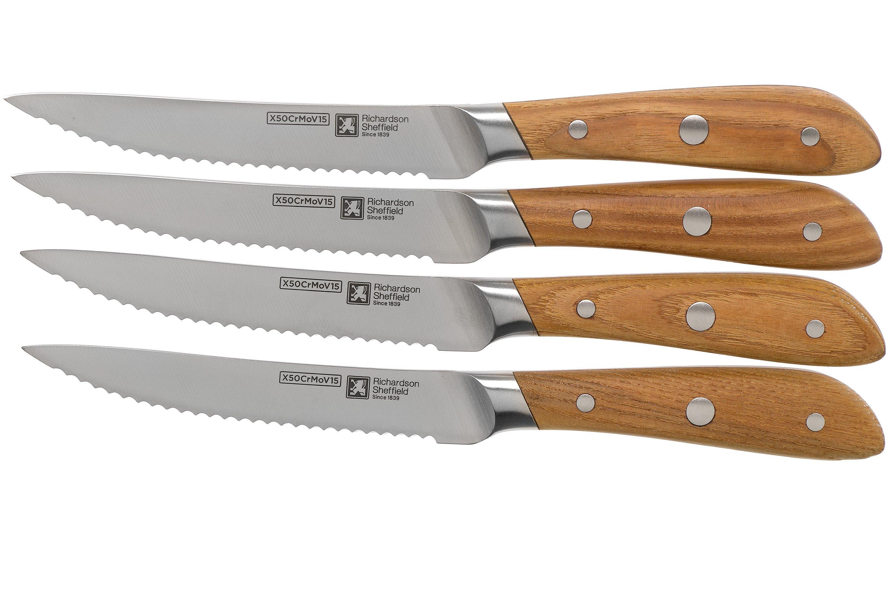 Richardson Sheffield Scandi 09500P571BR4 4-piece steak knife set ...