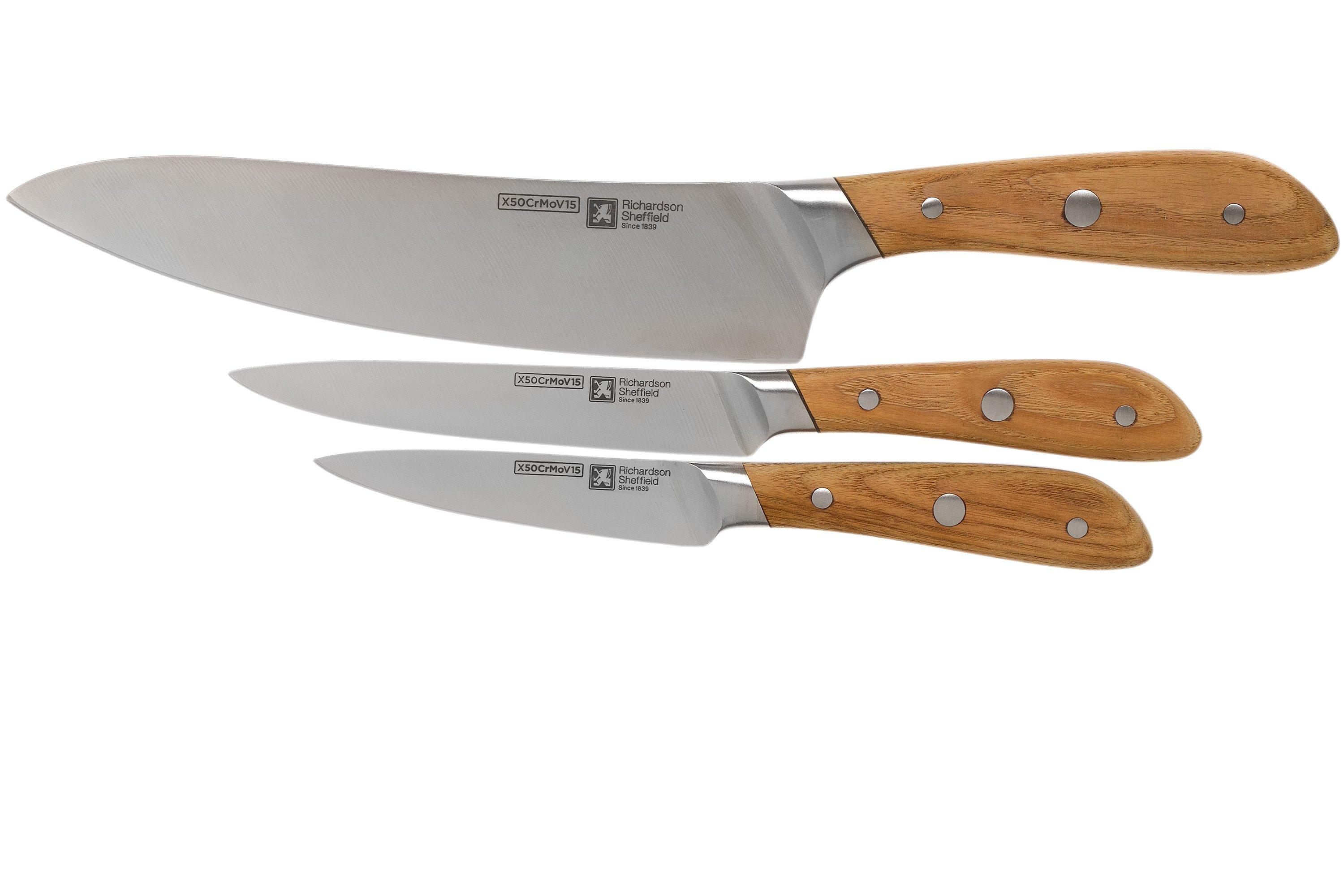 Richardson Sheffield Scandi 09500P572K99 3-piece knife set ...