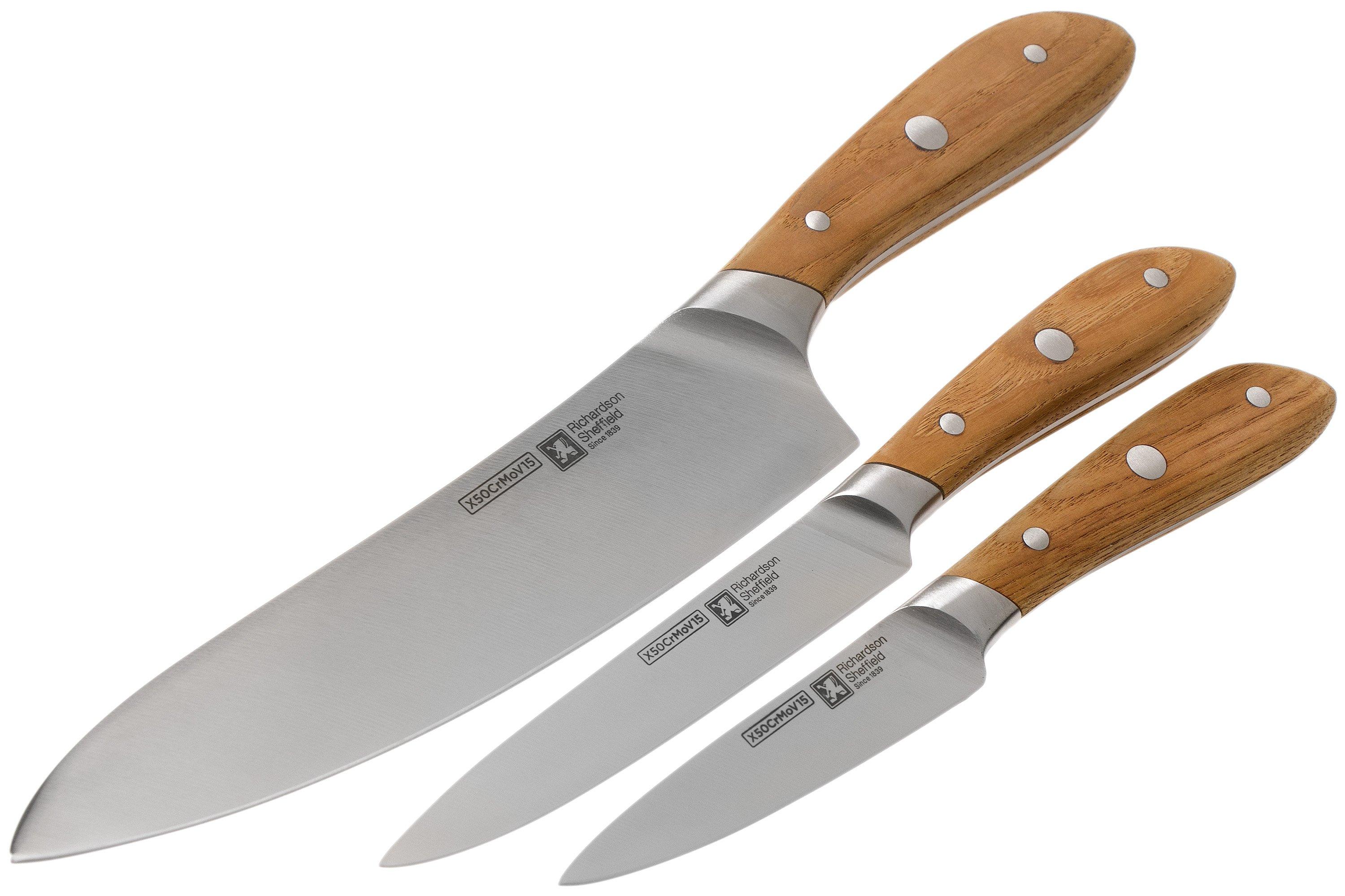 Richardson Sheffield Scandi 09500P572K99 3-piece knife set ...