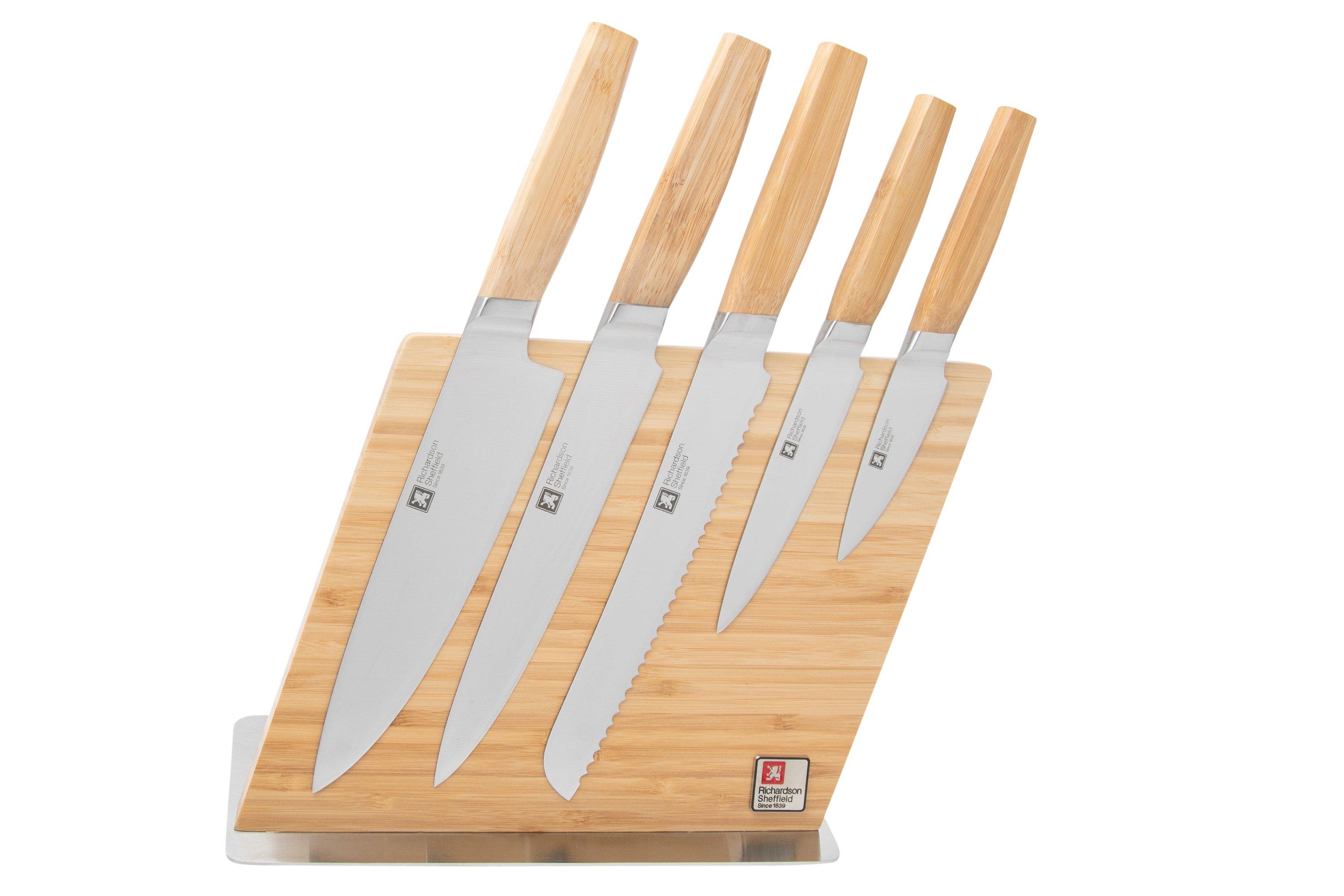 Richardson Sheffield Nomad bamboo 11111K514K20 5-piece knife set with ...