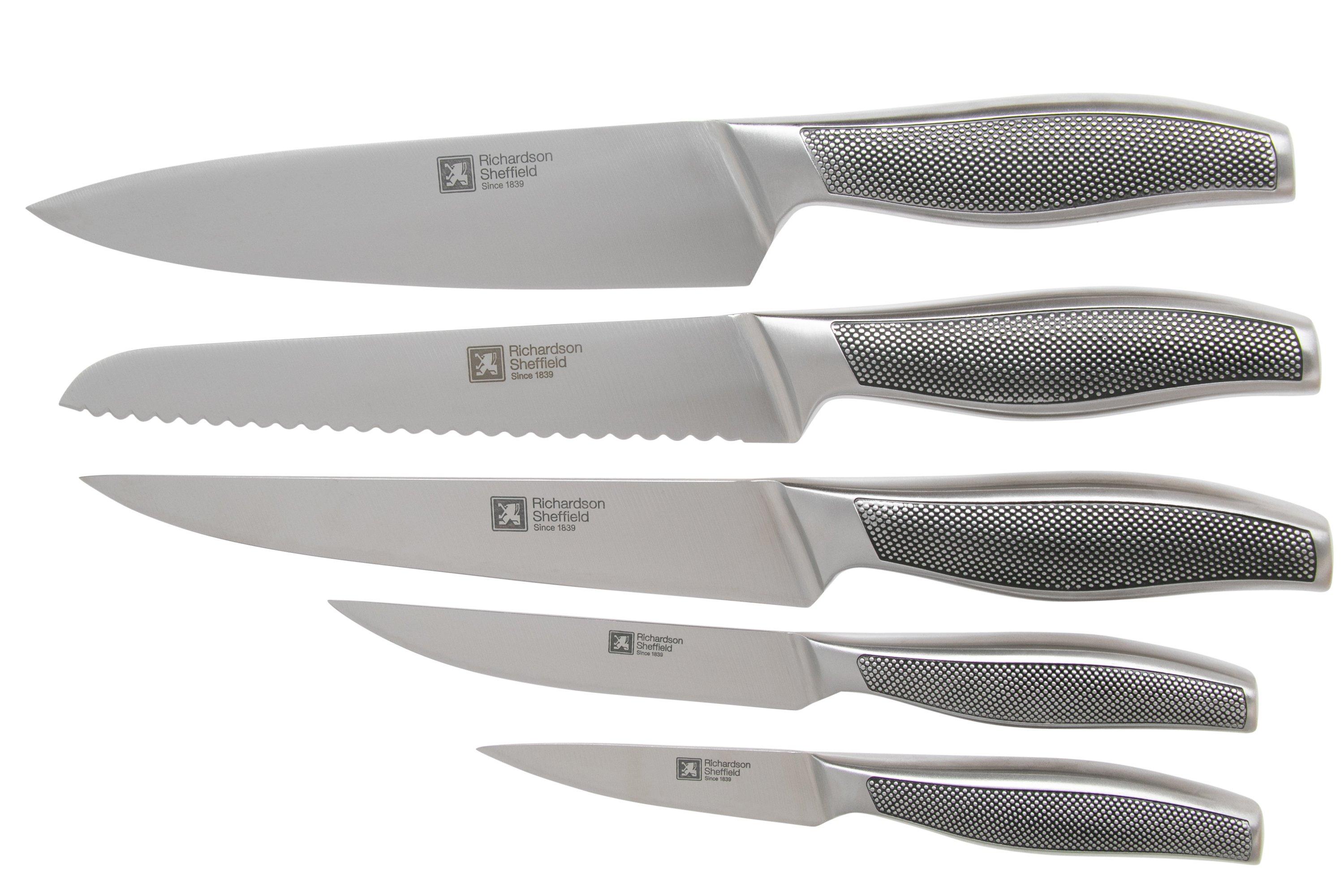 Richardson Sheffield Sense 16600K439K20 5-piece knife set with block ...