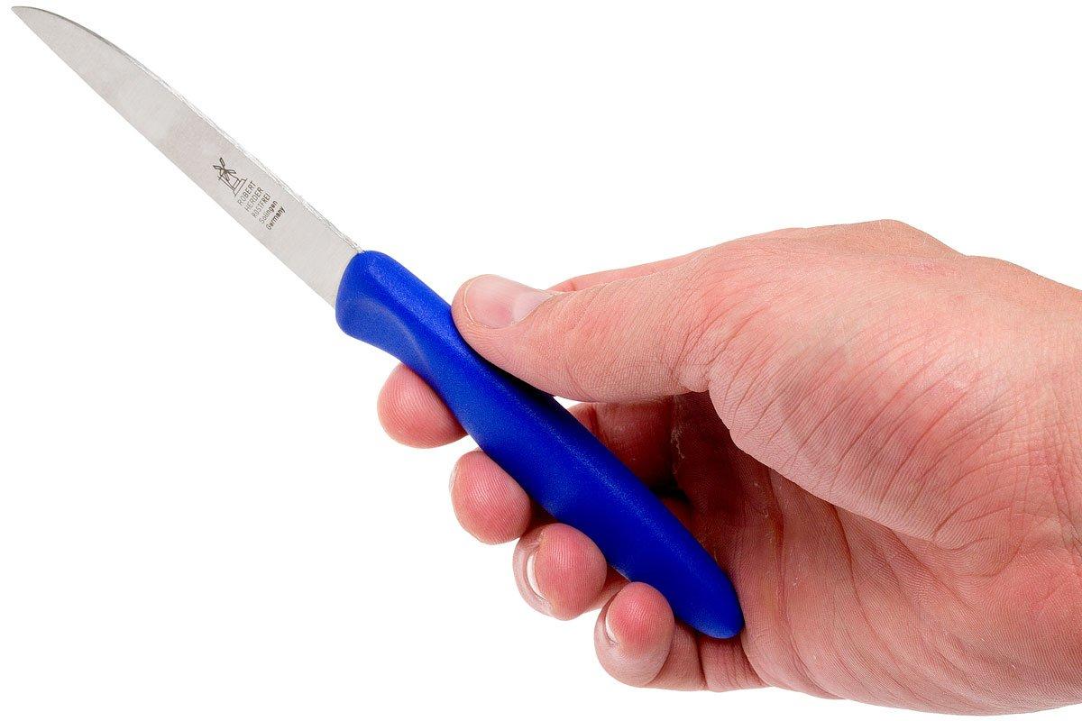 Robert Herder straight classic peeling knife Stainless Steel, blue, 8,5 ...