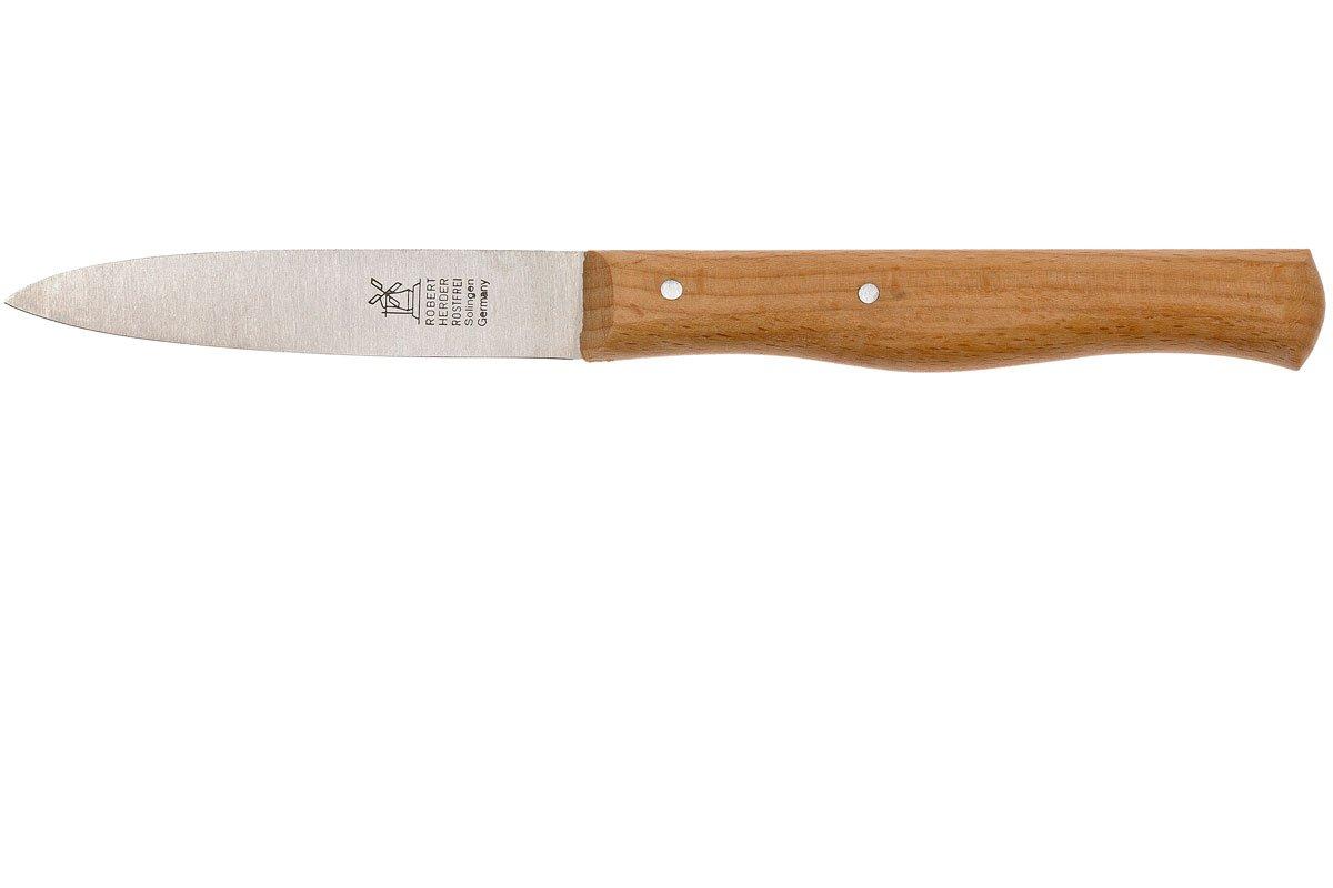 Robert Herder peeling knife'middle point', red beech, 8,3 cm ...