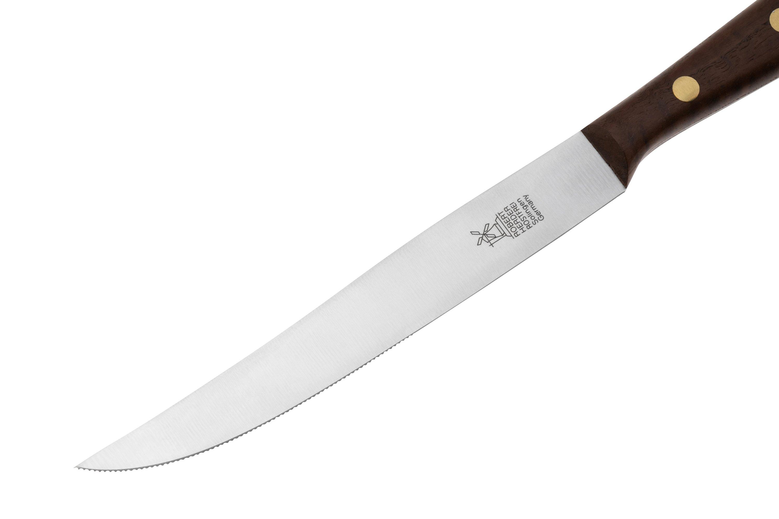 Robert Herder Steak Knife Slim 2007475180000 acier inoxydable, bois de ...