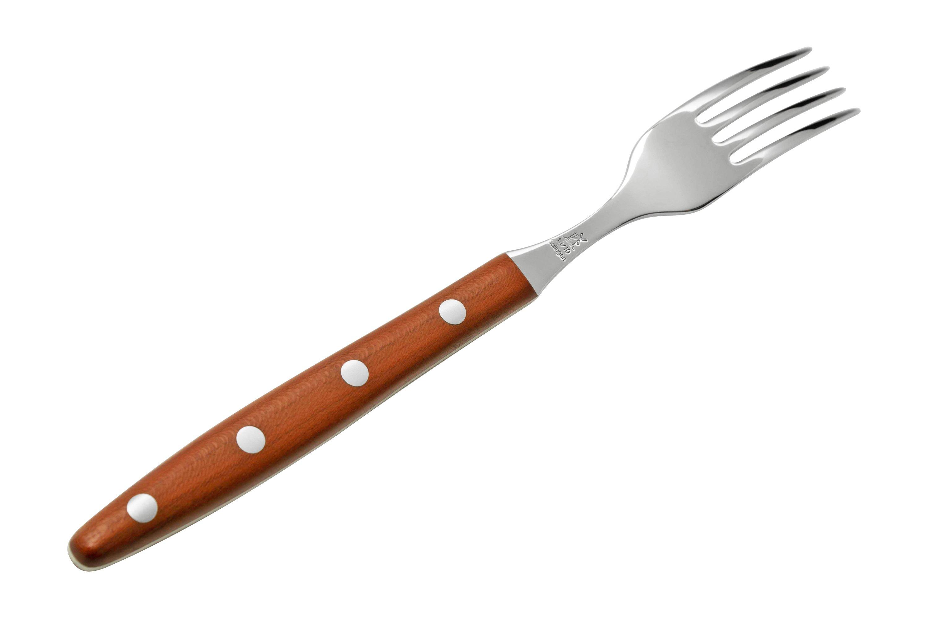 Robert Herder Fork Slim 2407000040000, 18/10 stainless steel, plum wood ...