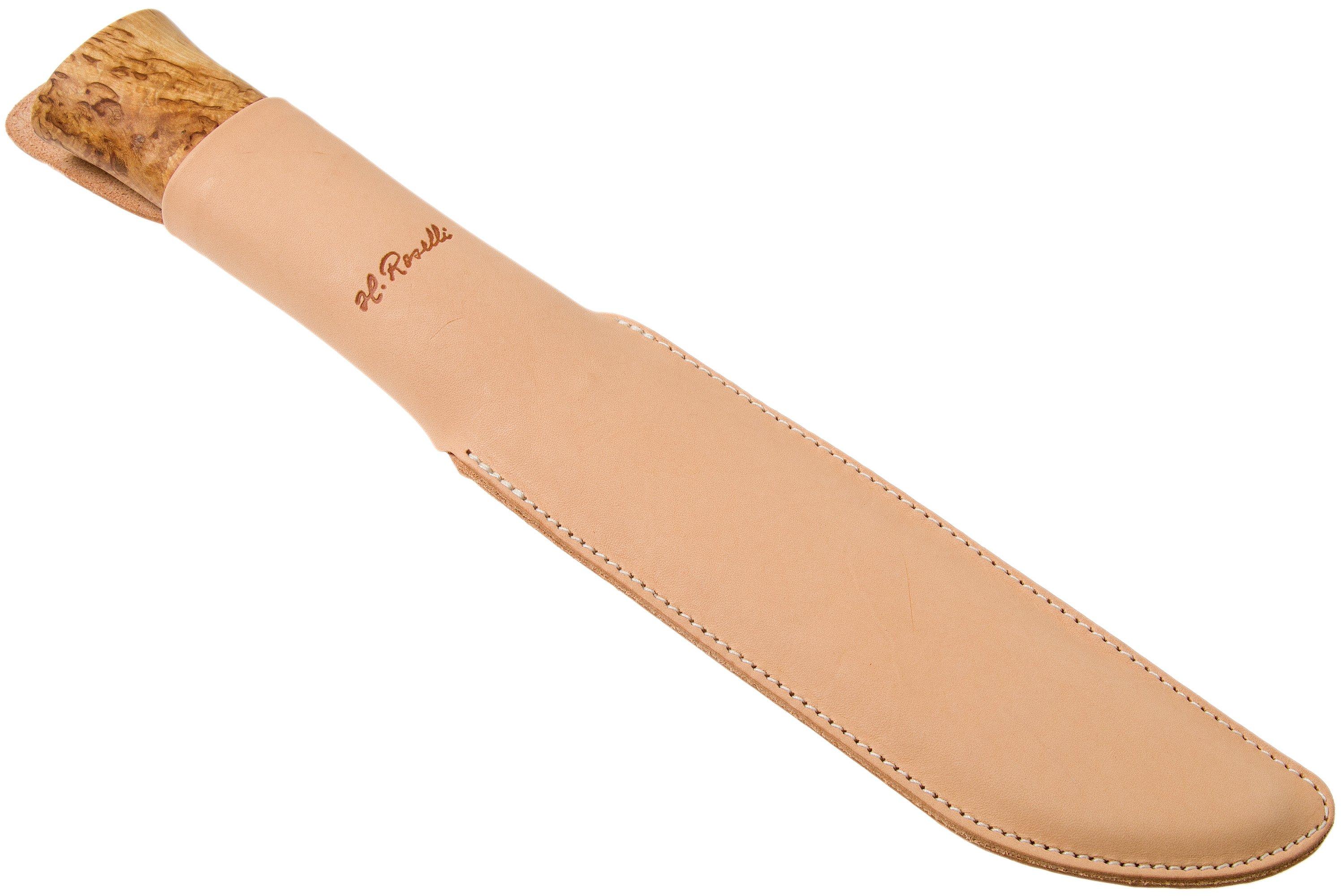 Roselli Big Leuku Knife R150 leather sheath, outdoor knife ...