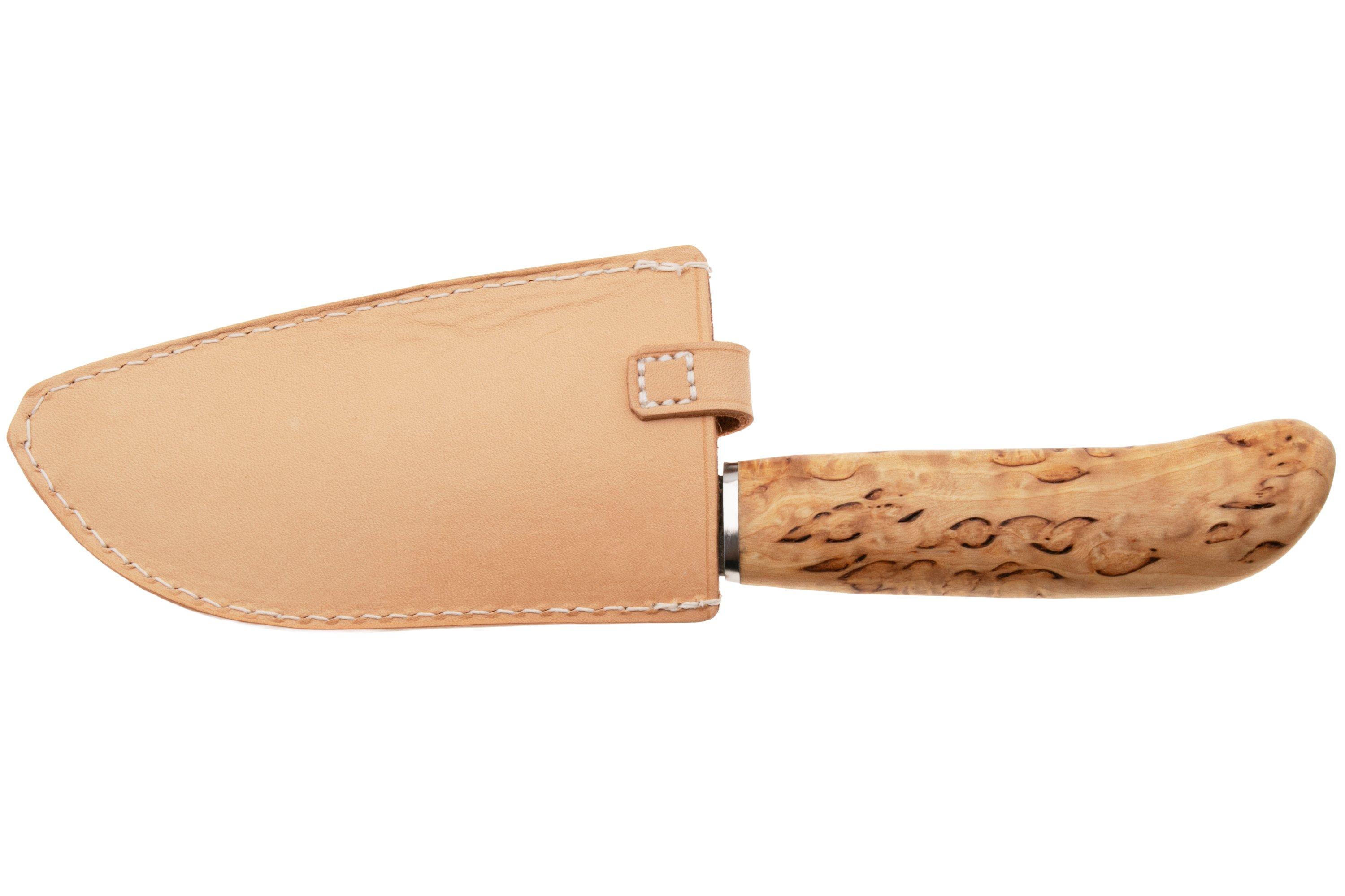 Roselli Small Chef Knife R700 Carbon Steel, Curly Birch, santoku, 13.5 ...