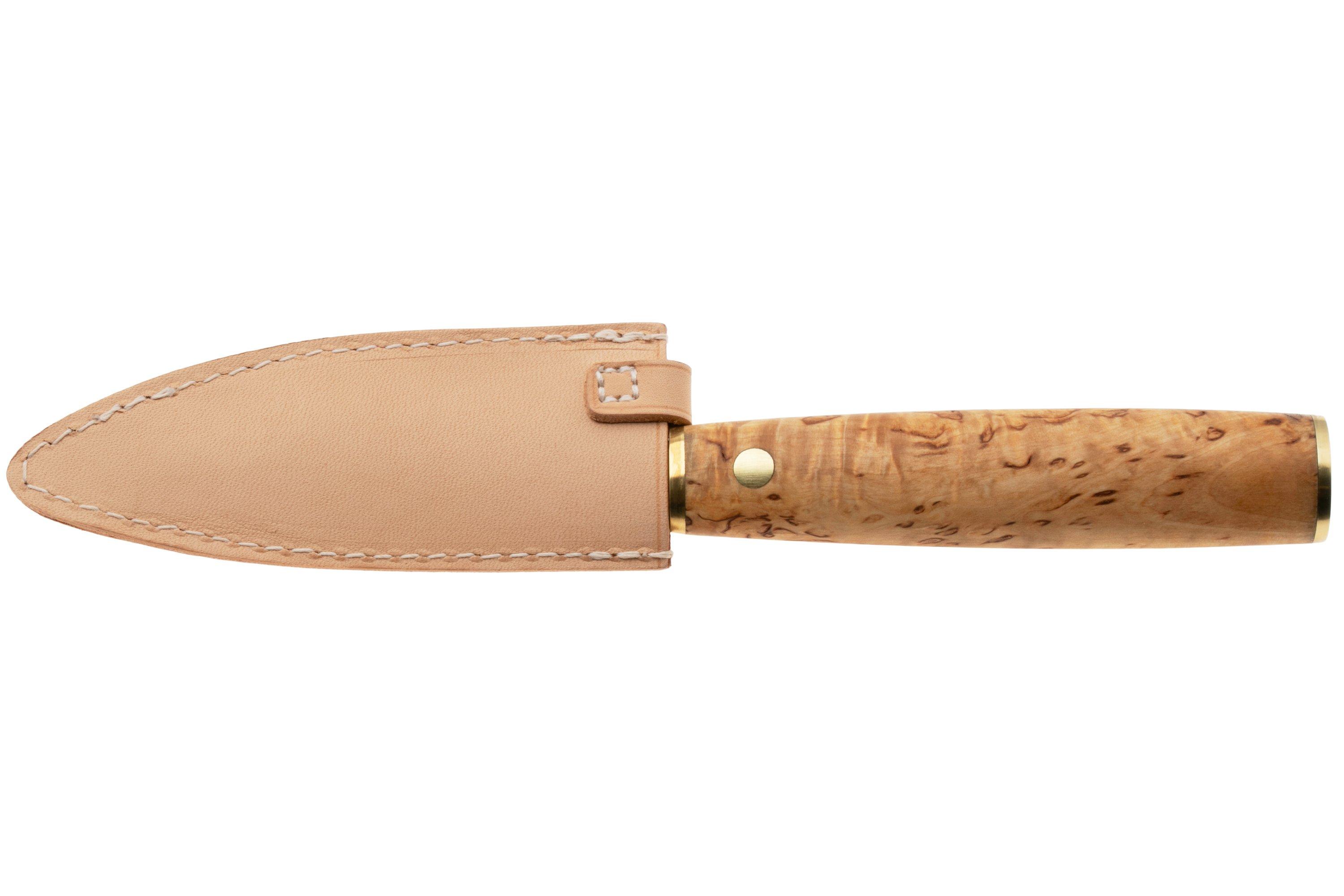 Roselli Allround Knife R750 Carbon Steel, Curly Birch, utility knife ...