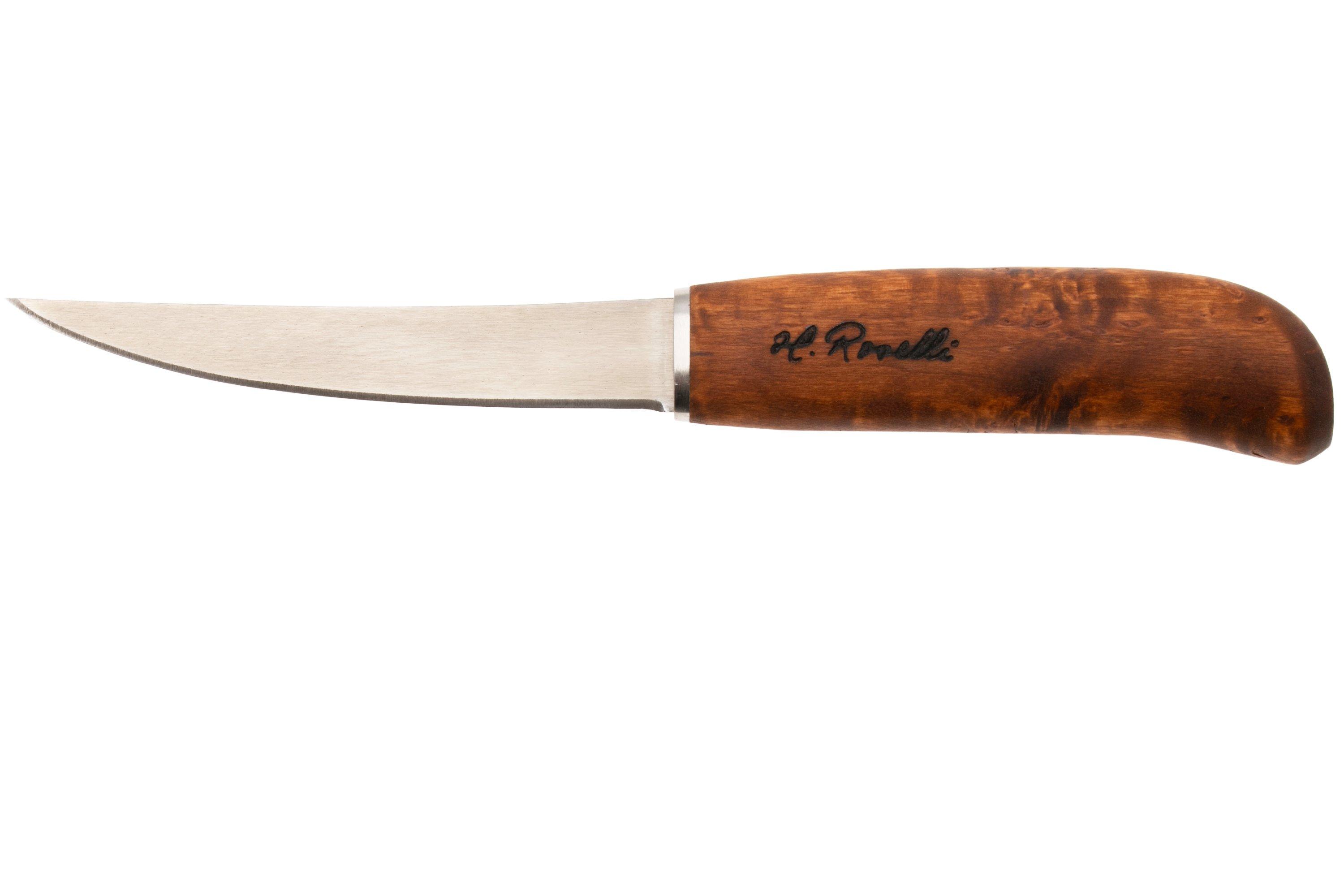Roselli Small Fish Fillet Knife RW256 UHC, Stained Curly Birch ...