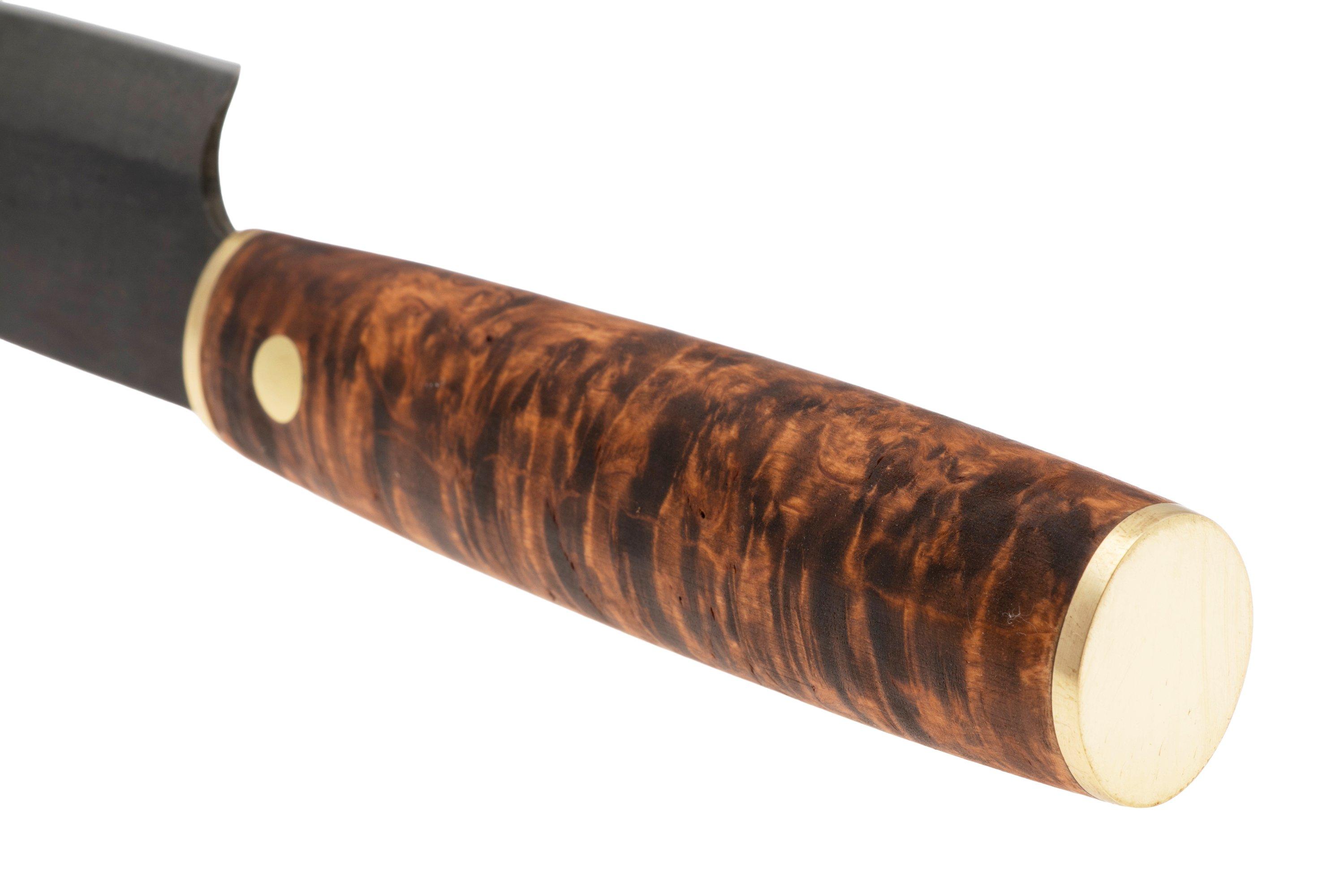 Roselli Allround Knife RW750D UHC, Stained Curly Birch, utility knife ...