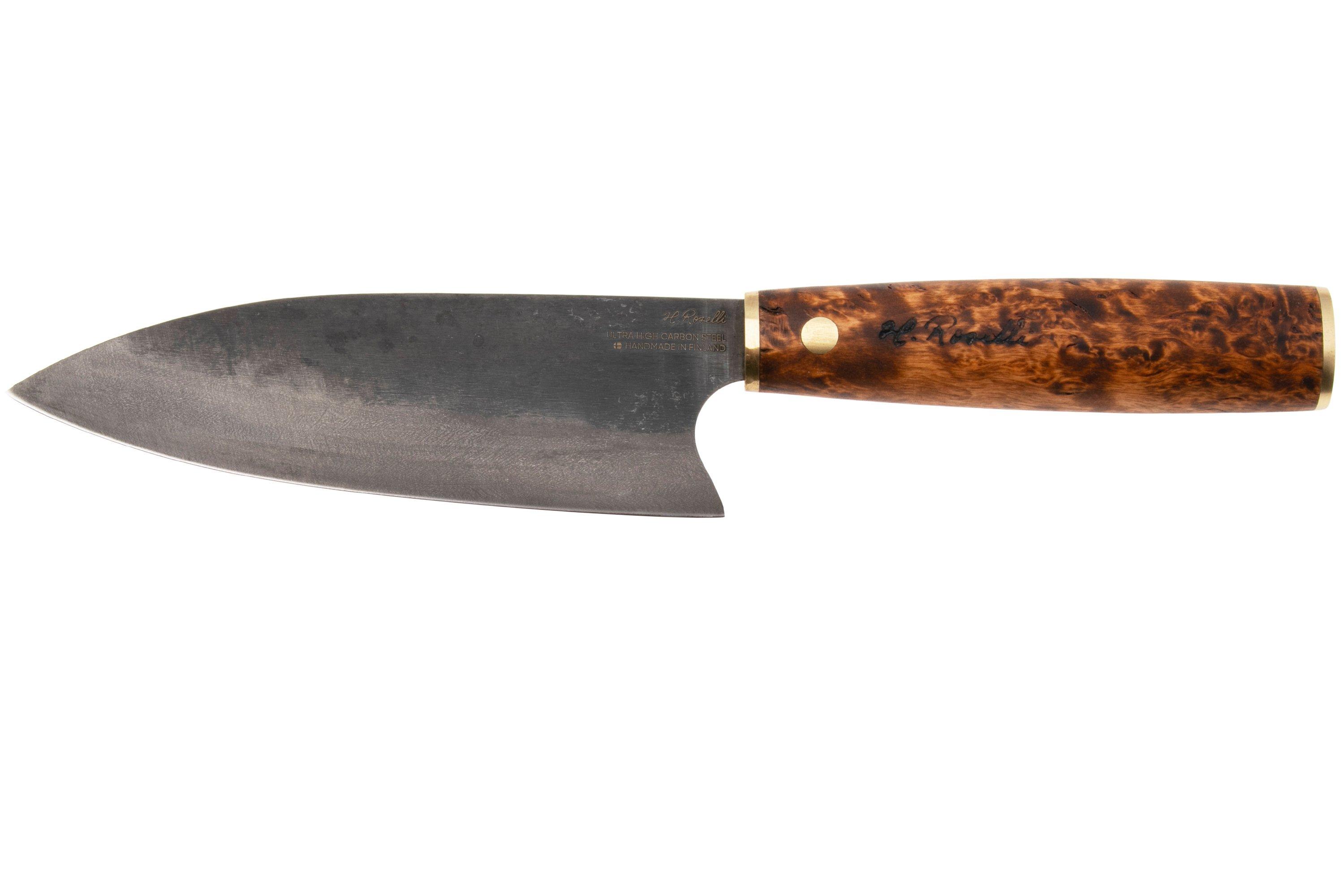 Roselli Santoku Knife RW760D UHC, Stained Curly Birch, santoku, 16 cm ...