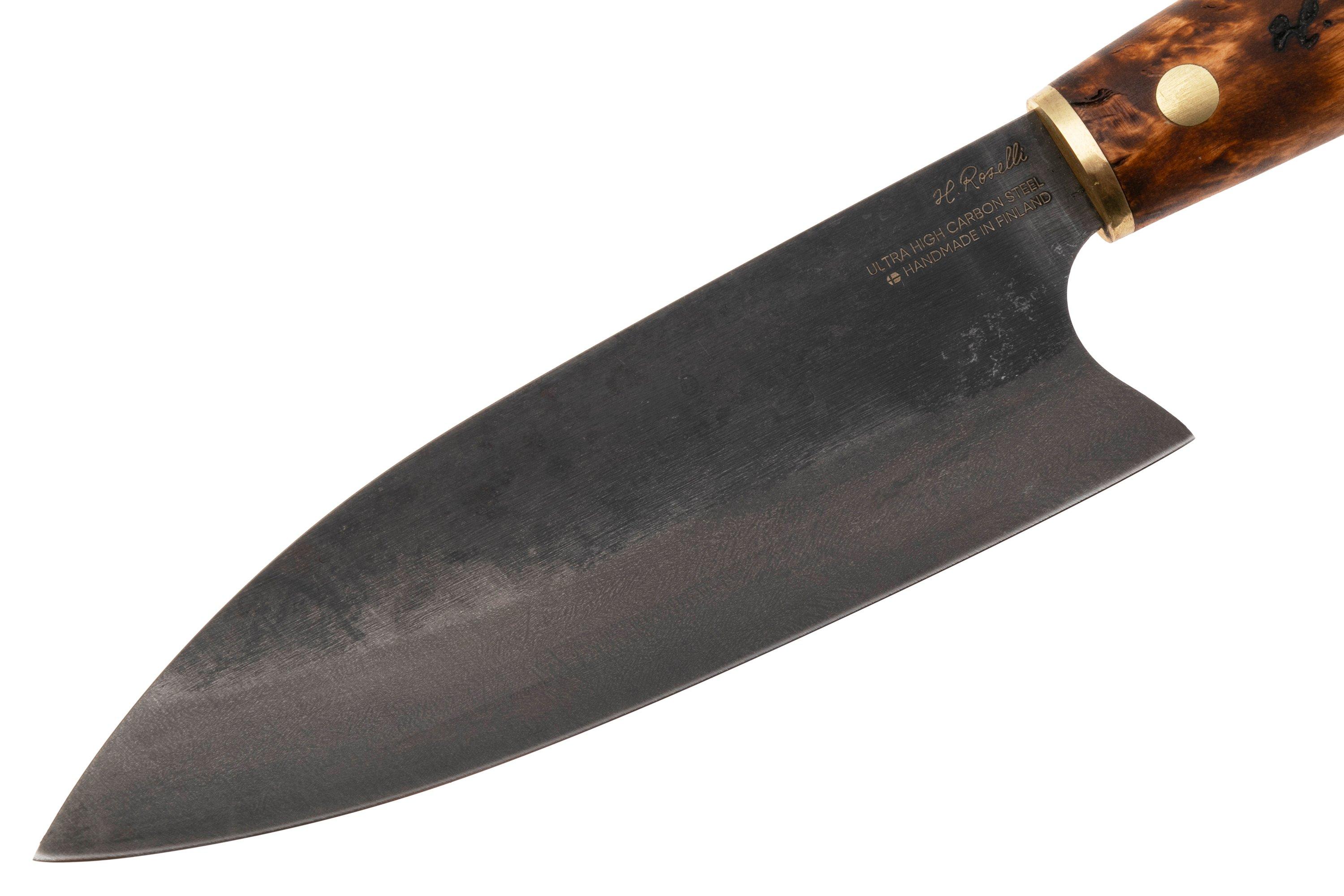 Roselli Santoku Knife RW760D UHC, Stained Curly Birch, santoku, 16 cm ...