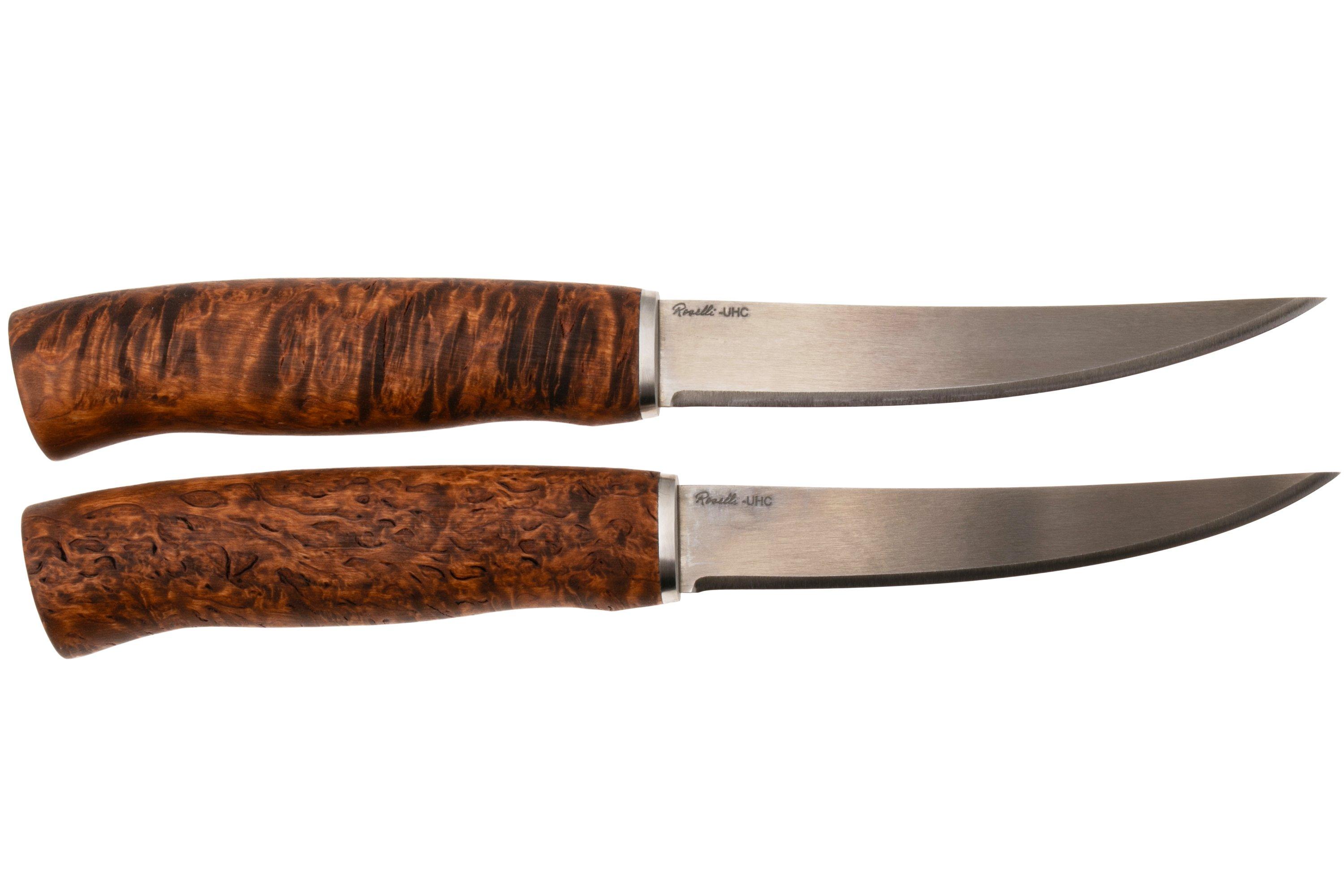 Roselli Steak Knife Set RW791 UHC, Stained Curly Birch, 2-delige ...