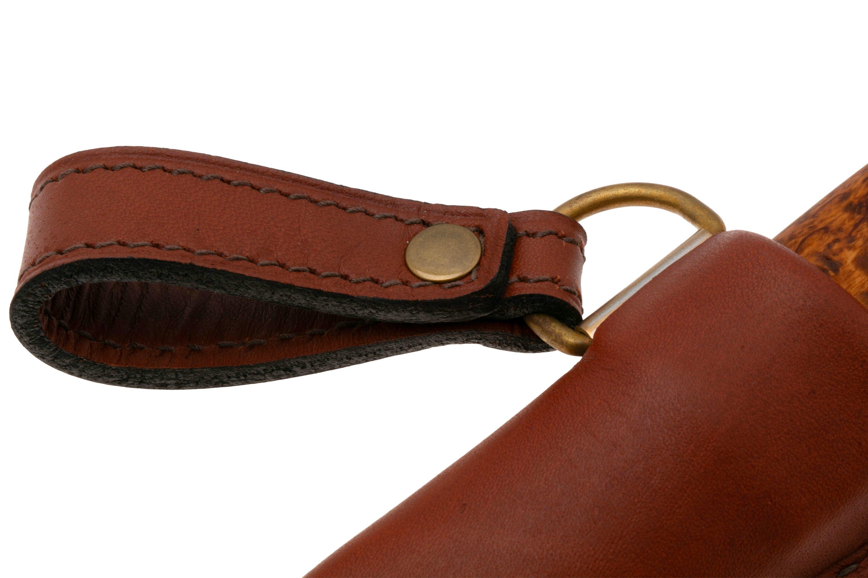 Roselli Carpenter knife RIRW210S Satin UHC, Curly Birch Silver Ferrule ...