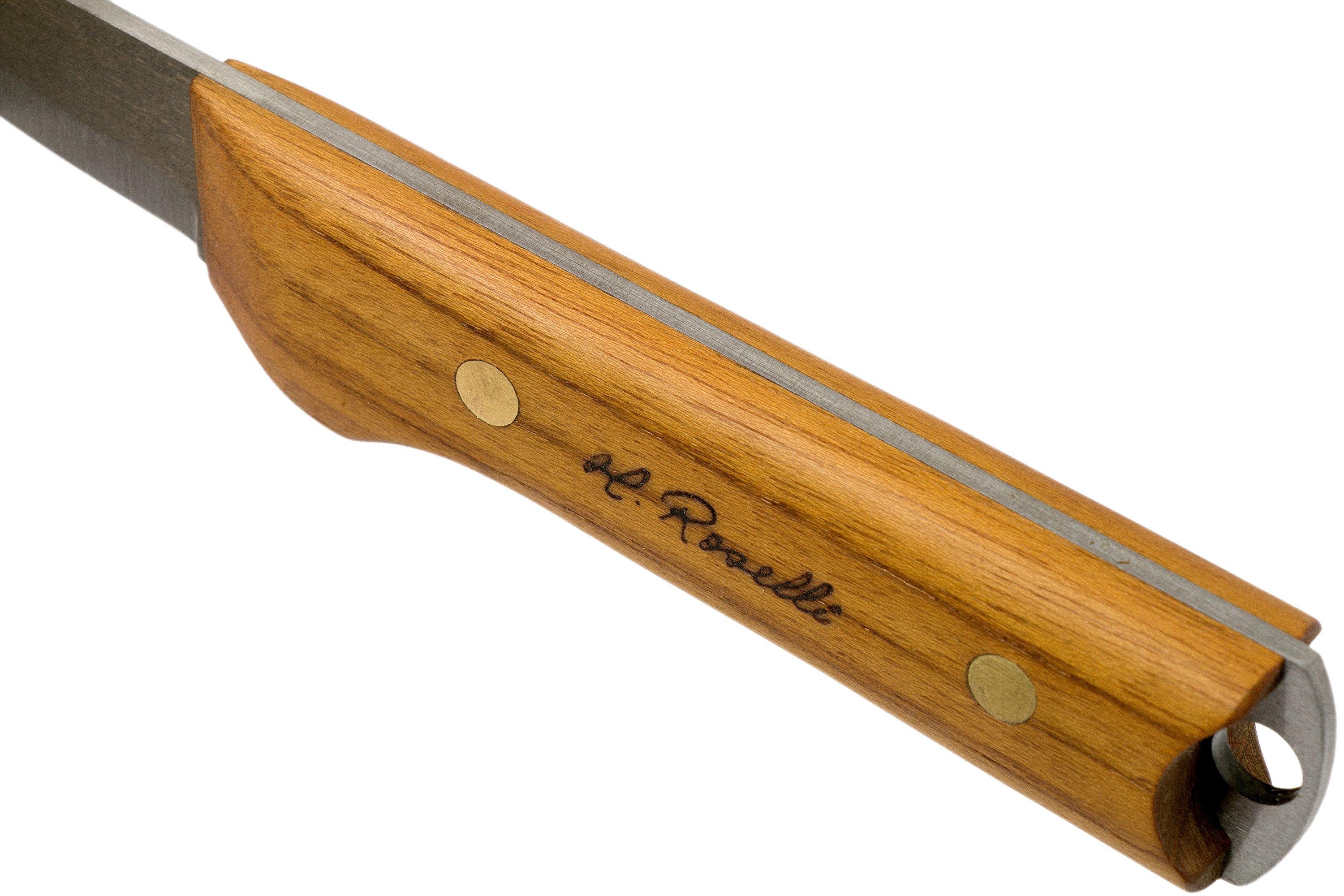 Roselli Small Heimo 3” Knife UHC RW41 leather sheath, outdoor knife ...