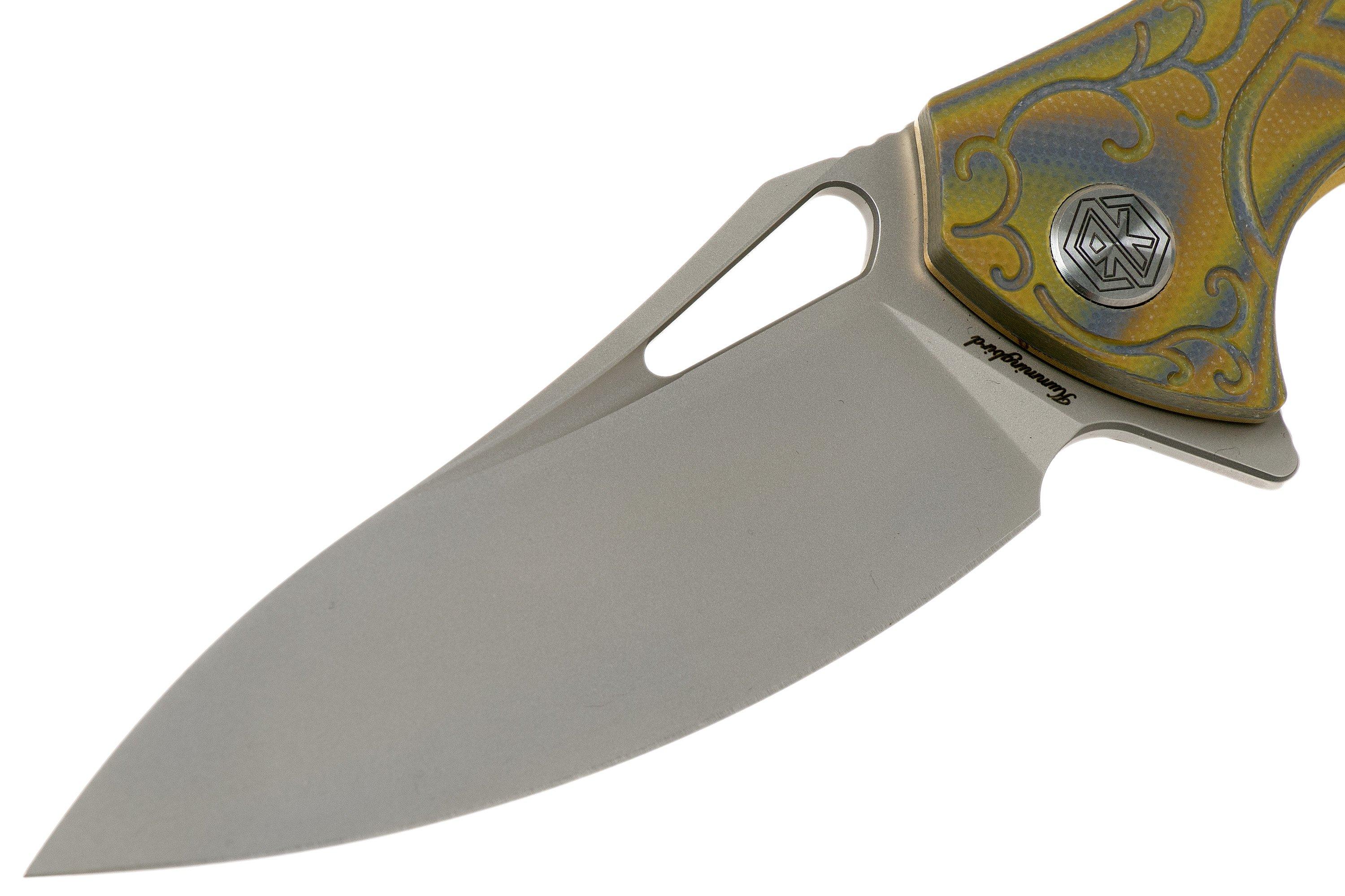 Rike Knife Hummingbird Plus Brown Green G10 pocket knife ...