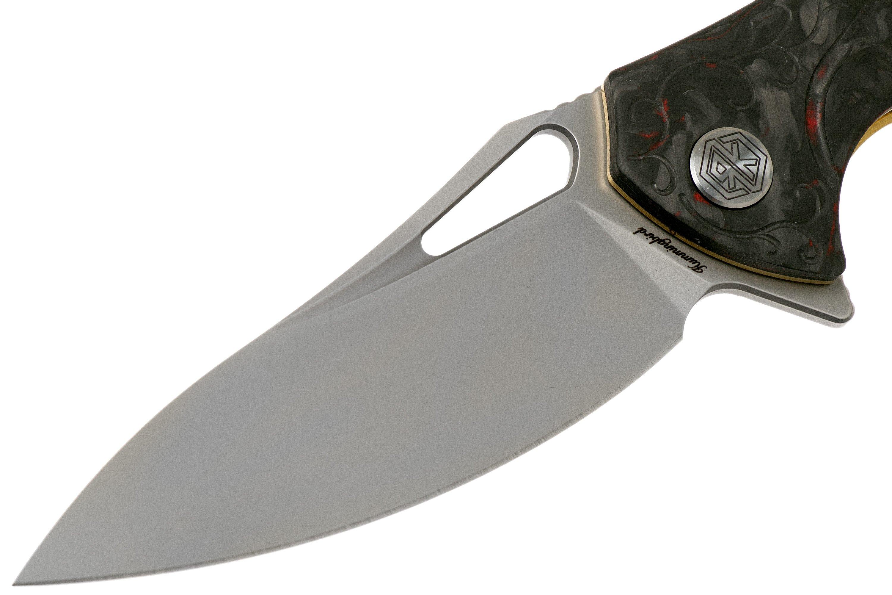Rike Knife Hummingbird Plus Carbon fibre Red pocket knife ...